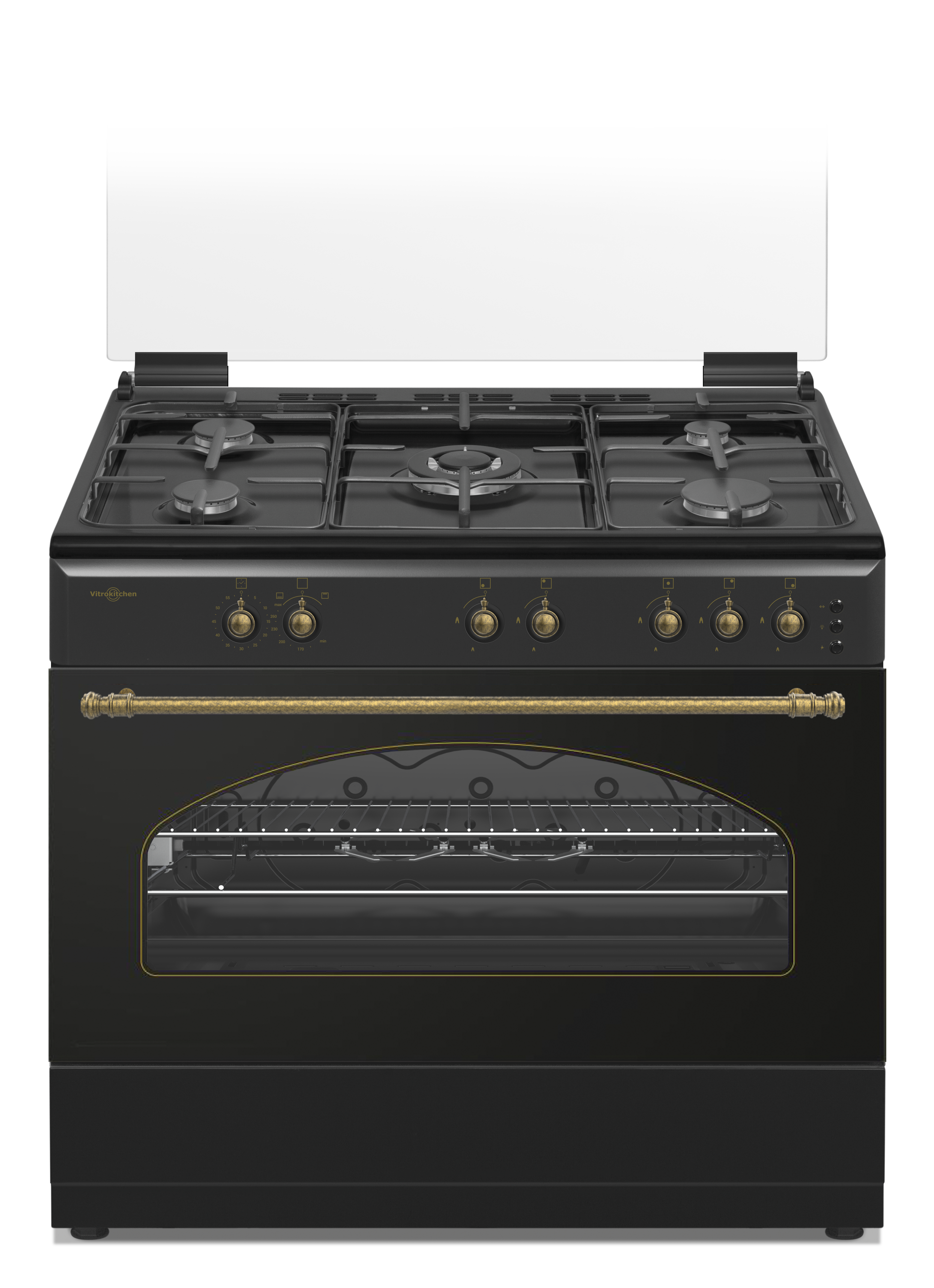 Cocina de gas VITROKITCHEN RU9060B rústica gas butano 90cm | Leroy Merlin