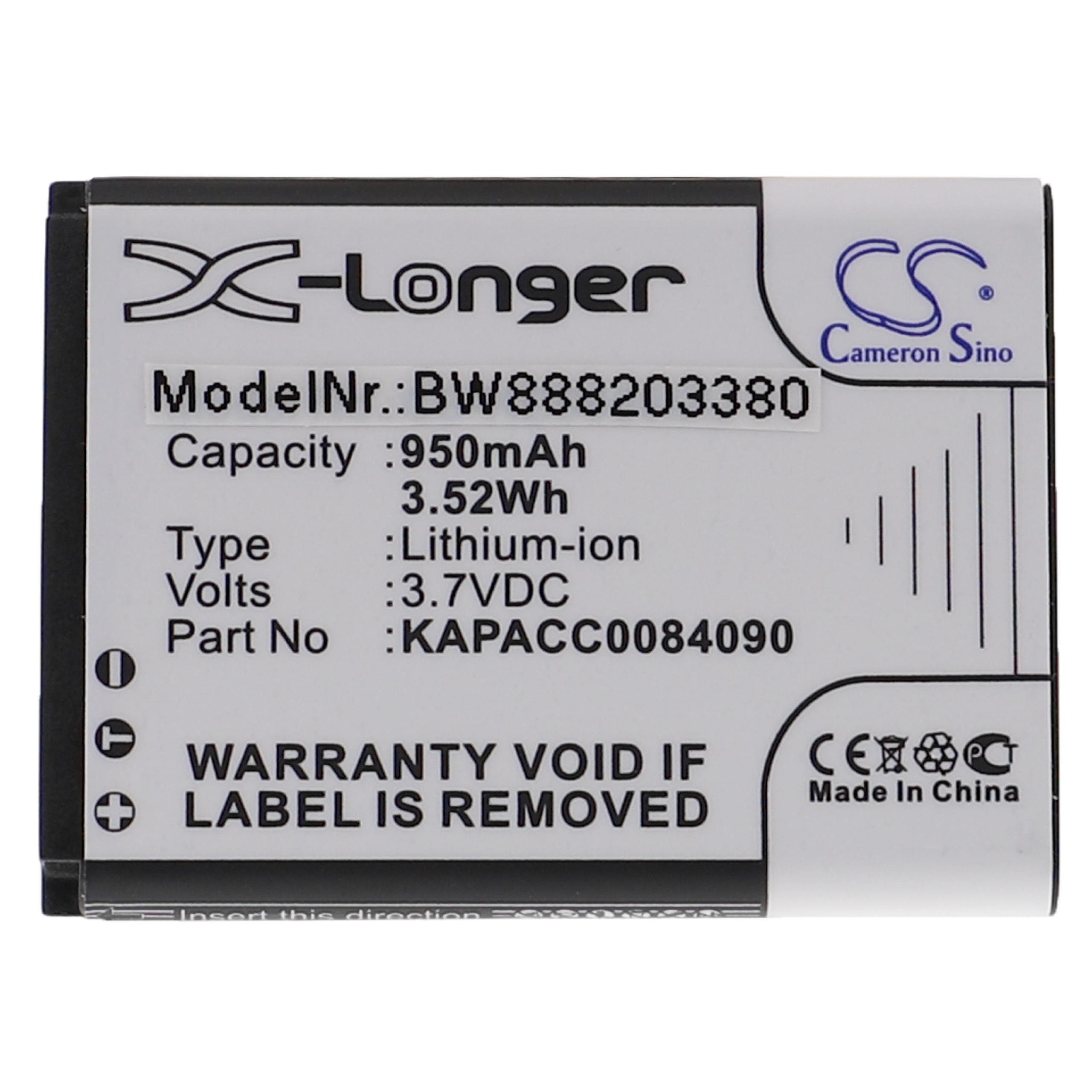 Vhbw Batterie compatible avec Kap Else ESKAPAD, eS-KAP-Ad VR scanner de ...