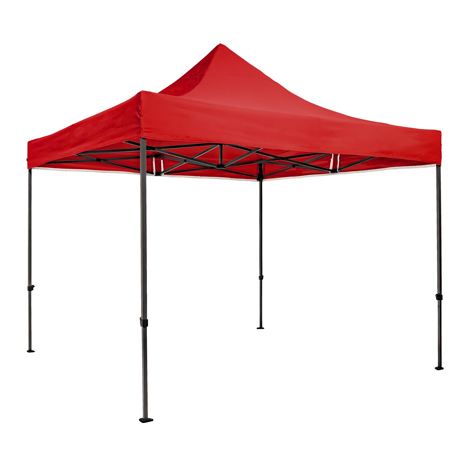 Tente Pliable 3x3 Acier Basic Plus Rouge | Leroy Merlin