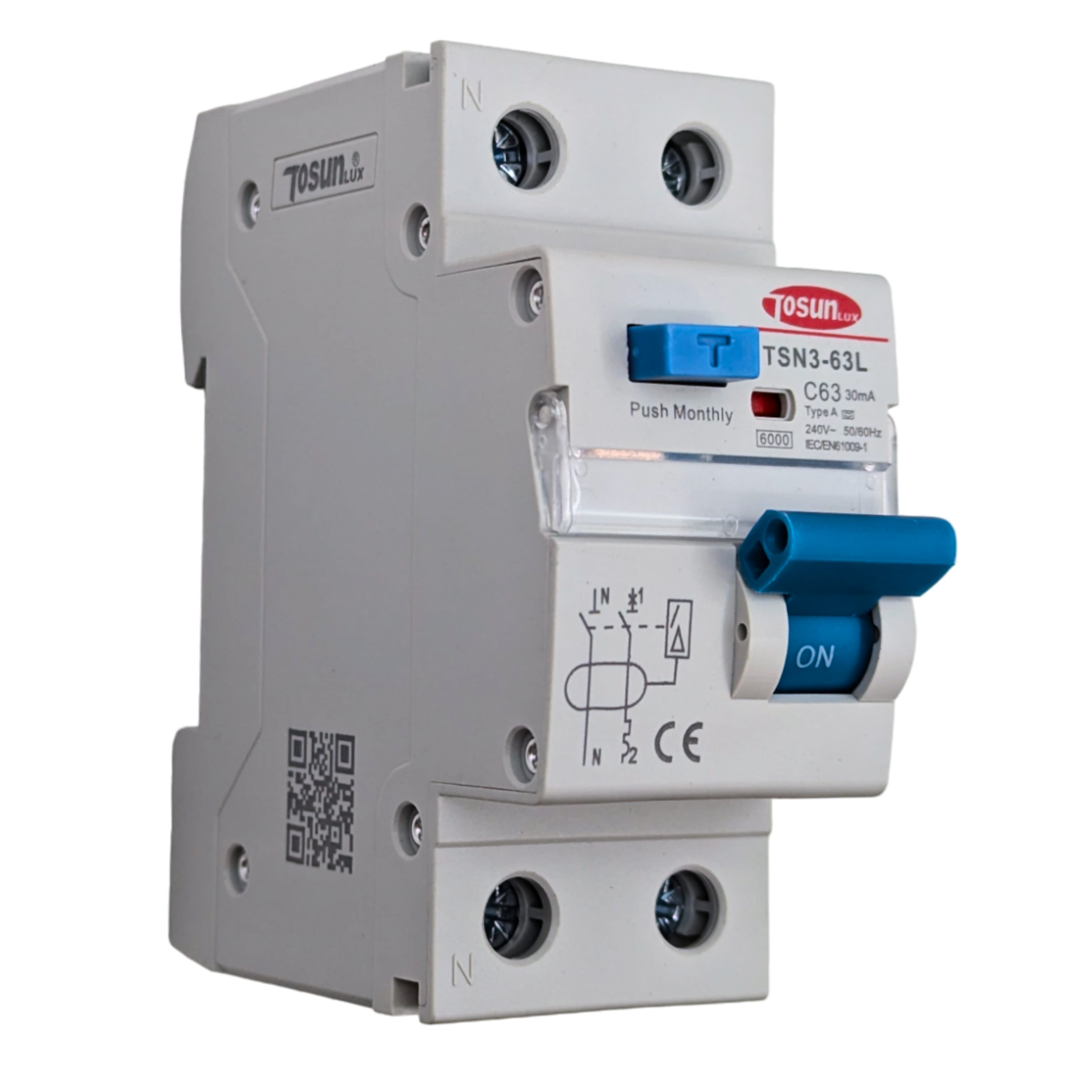 Disyuntor diferencial + magnetotérmico 1P+N 63A 30mA Tipo AC | Leroy Merlin