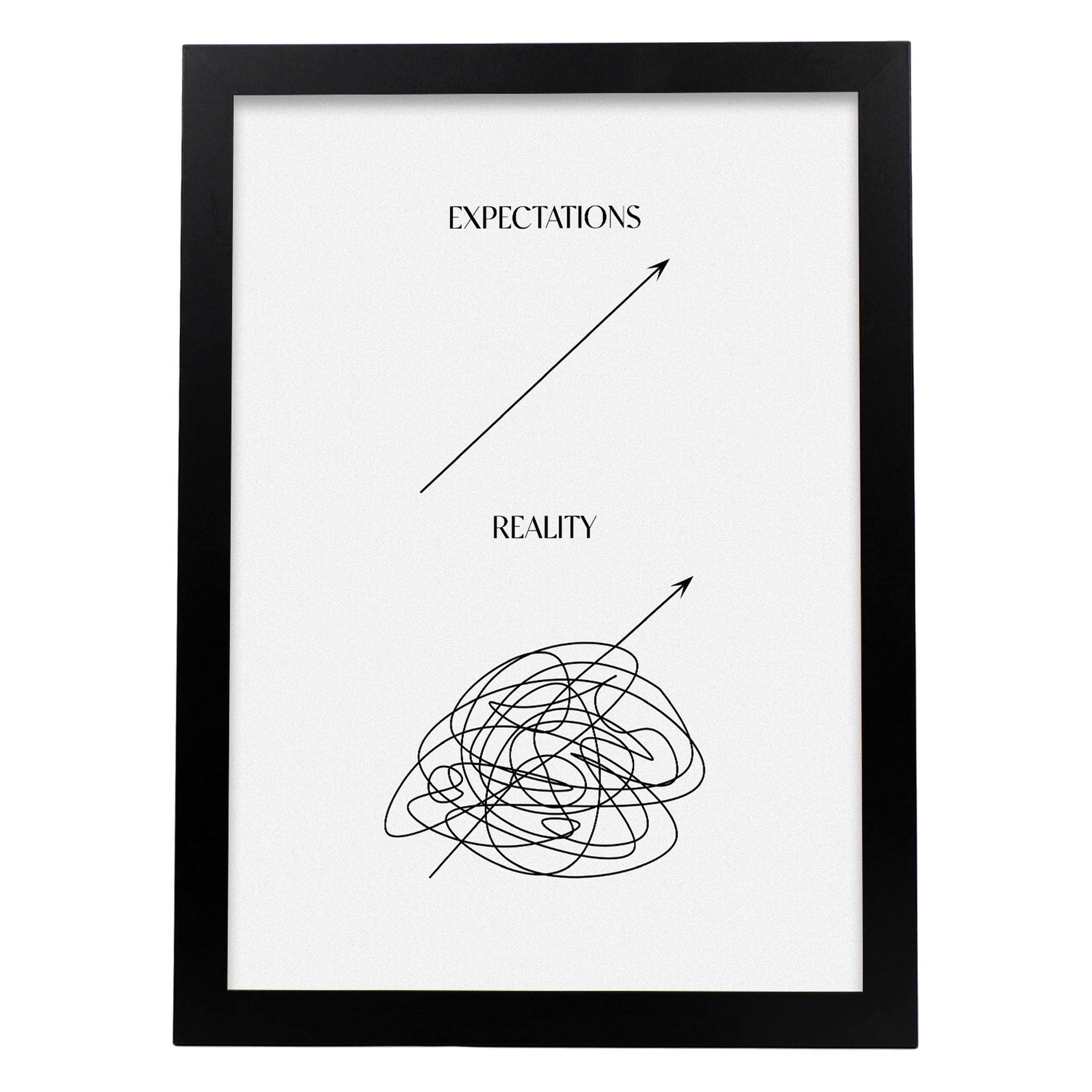 Nacnic Lámina Poster De Expectativas Vs Realidad Cuadros Decorativos ...