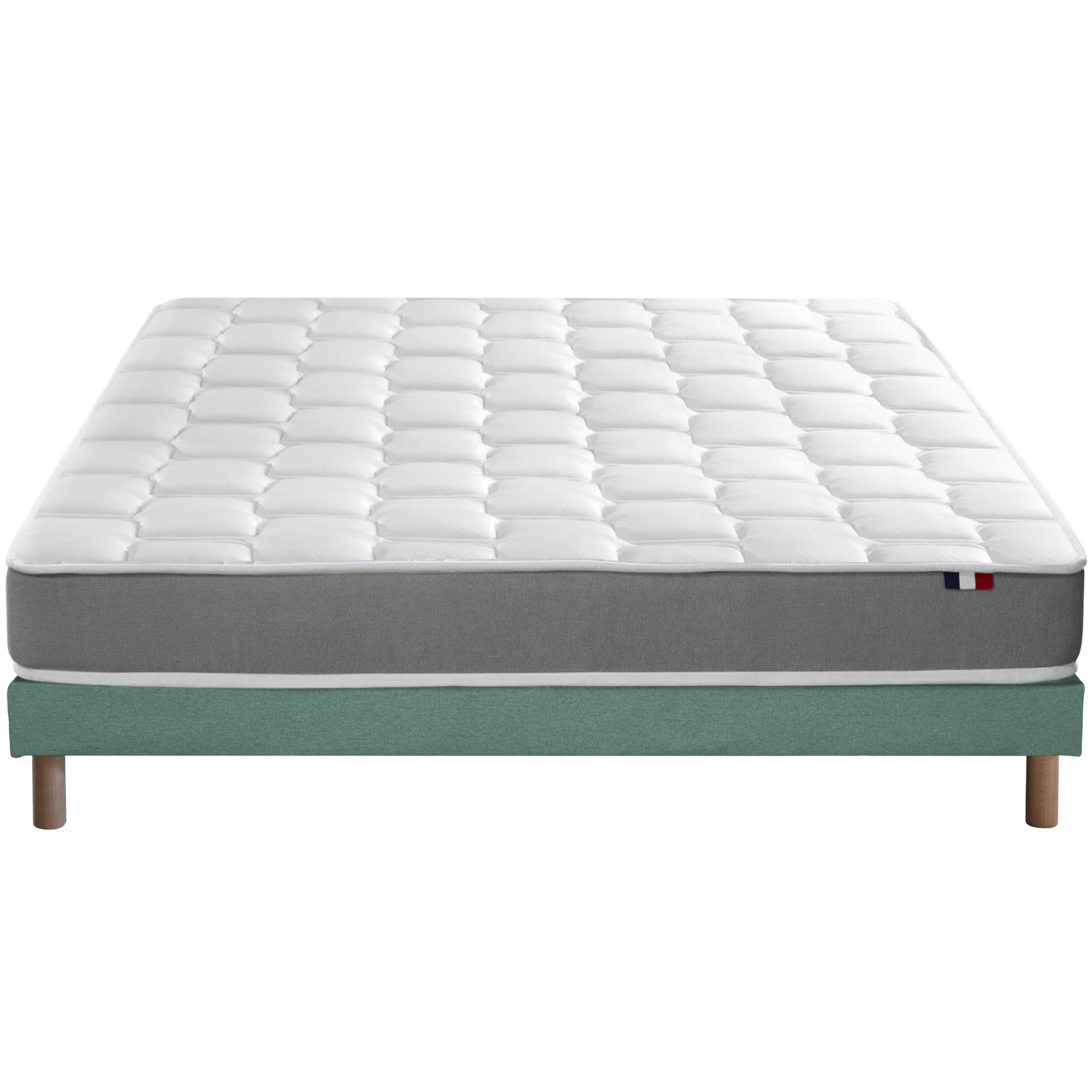 Ensemble Matelas accueil mémoire de forme MAM AZUR + Sommier Made in ...