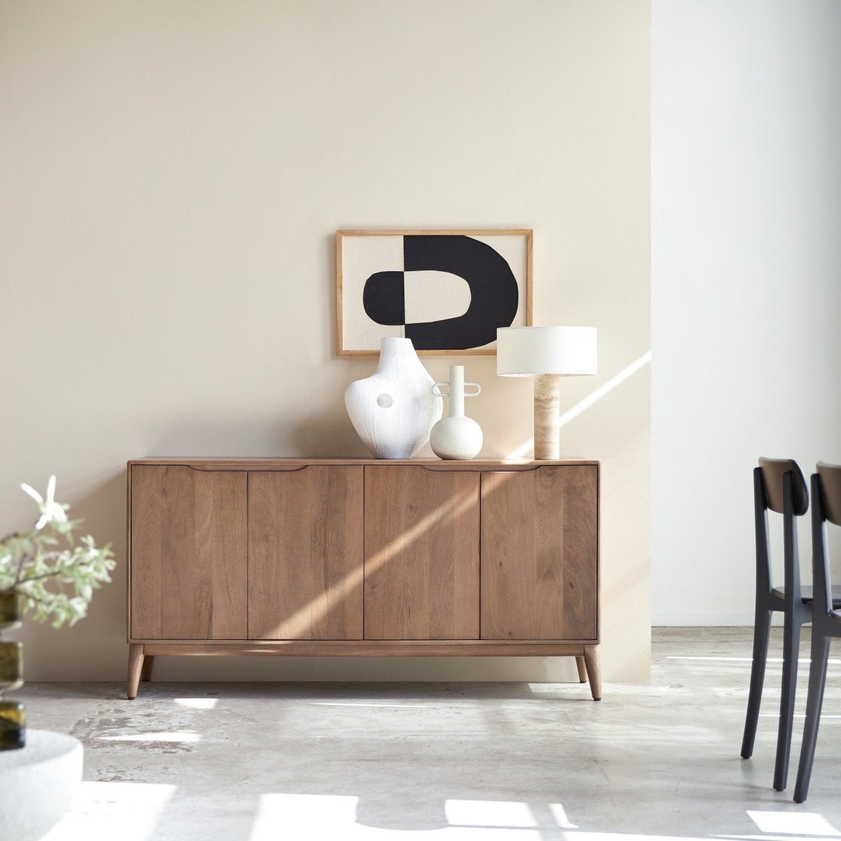 Tikamoon Buffet en bois de manguier massif Gabrielle 160 cm | Leroy Merlin