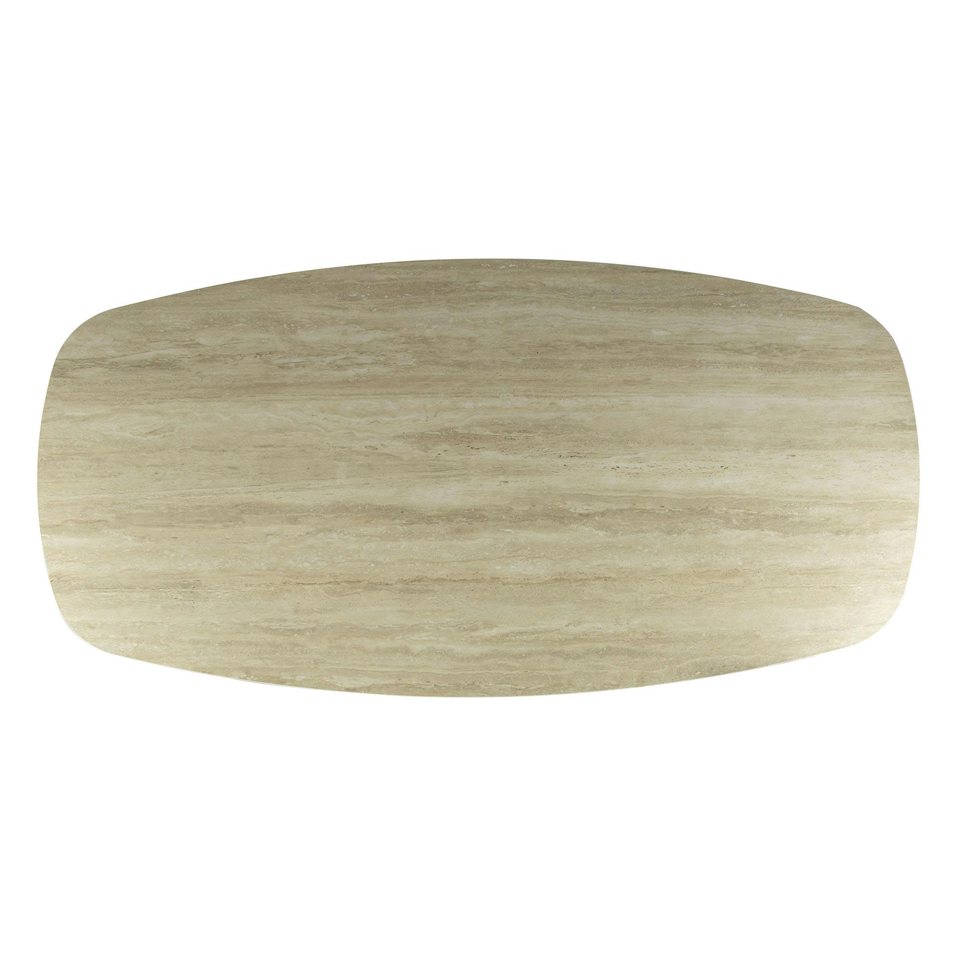 Table céramique effet travertin texturé - 180 cm COLISEE | Leroy Merlin