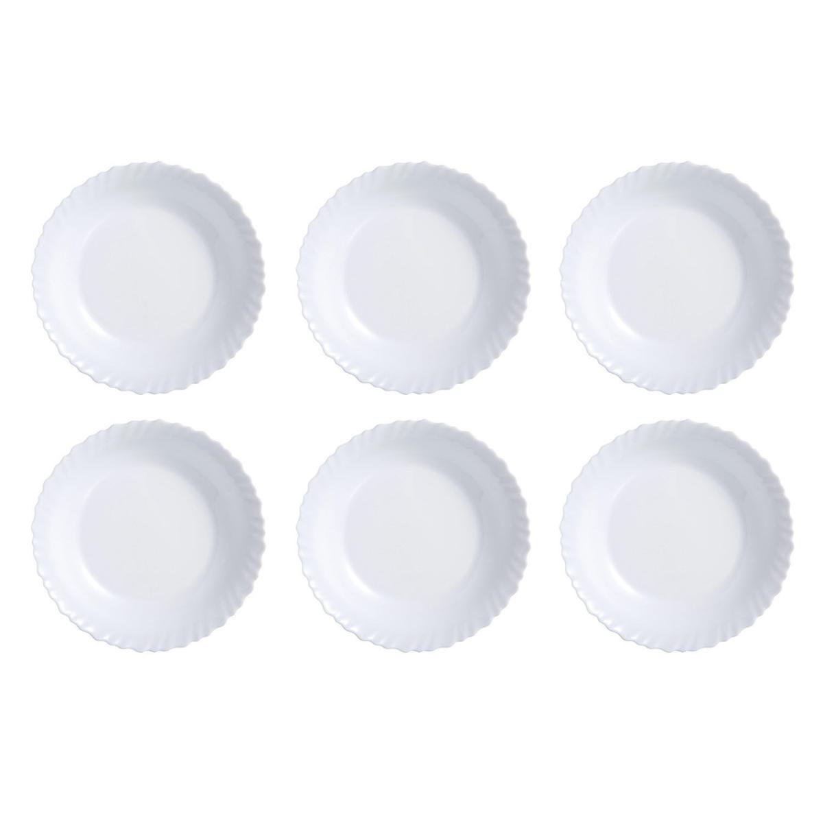 6 Plato Llano Opal Feston 25cm | Leroy Merlin