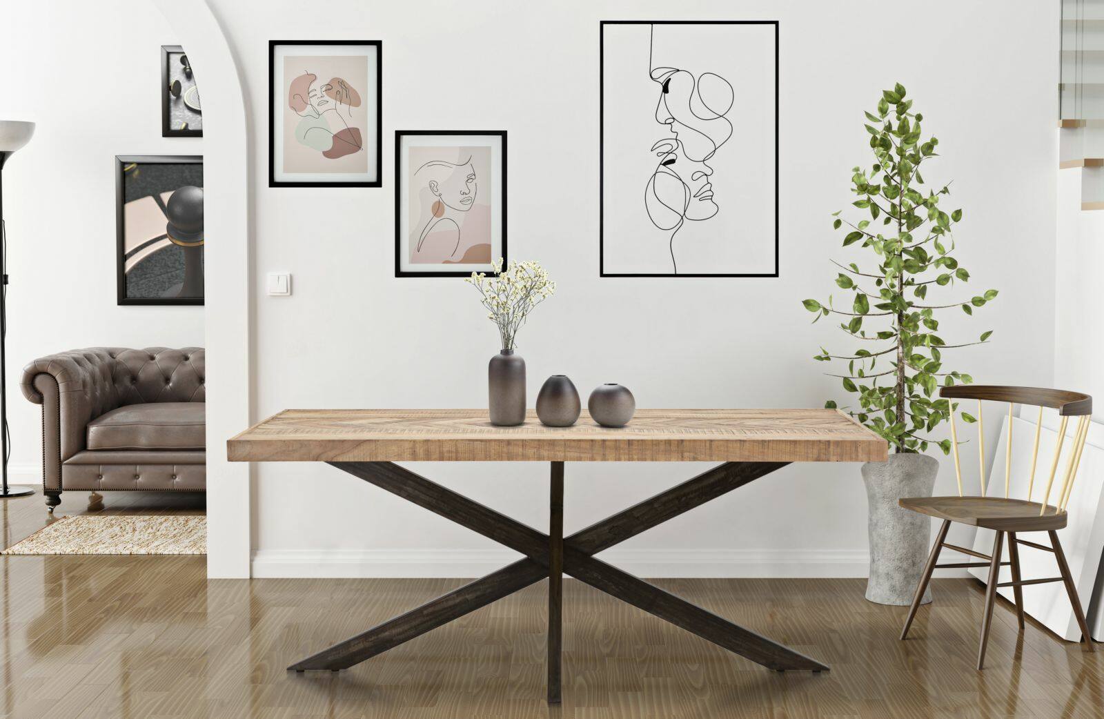 Mesa de comedor Besate, Estante de cocina, Consola de comedor, Estante ...