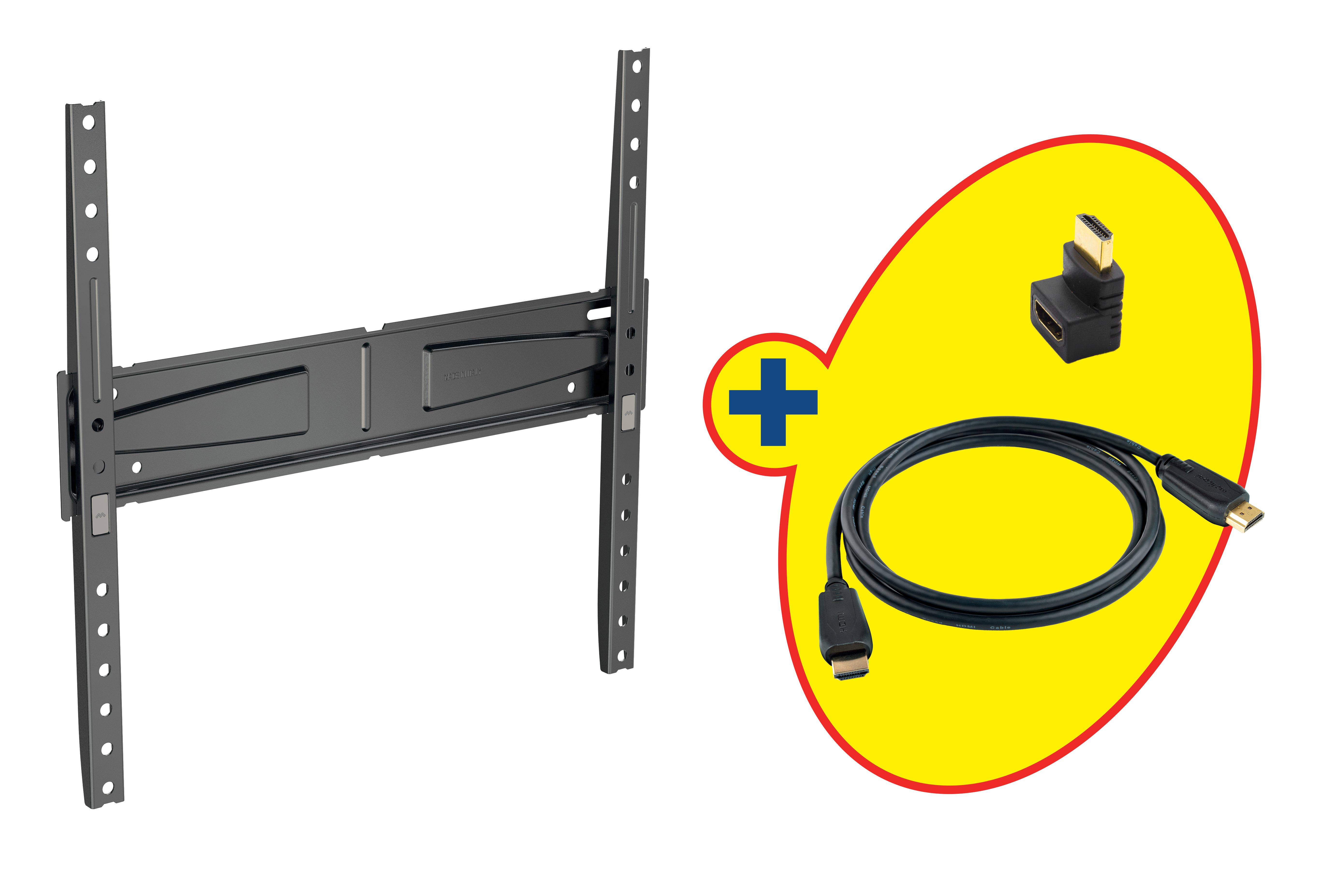 Meliconi - Pack Support Tv Mural FS400 + Spray nettoyant + Câcle HDMI ...
