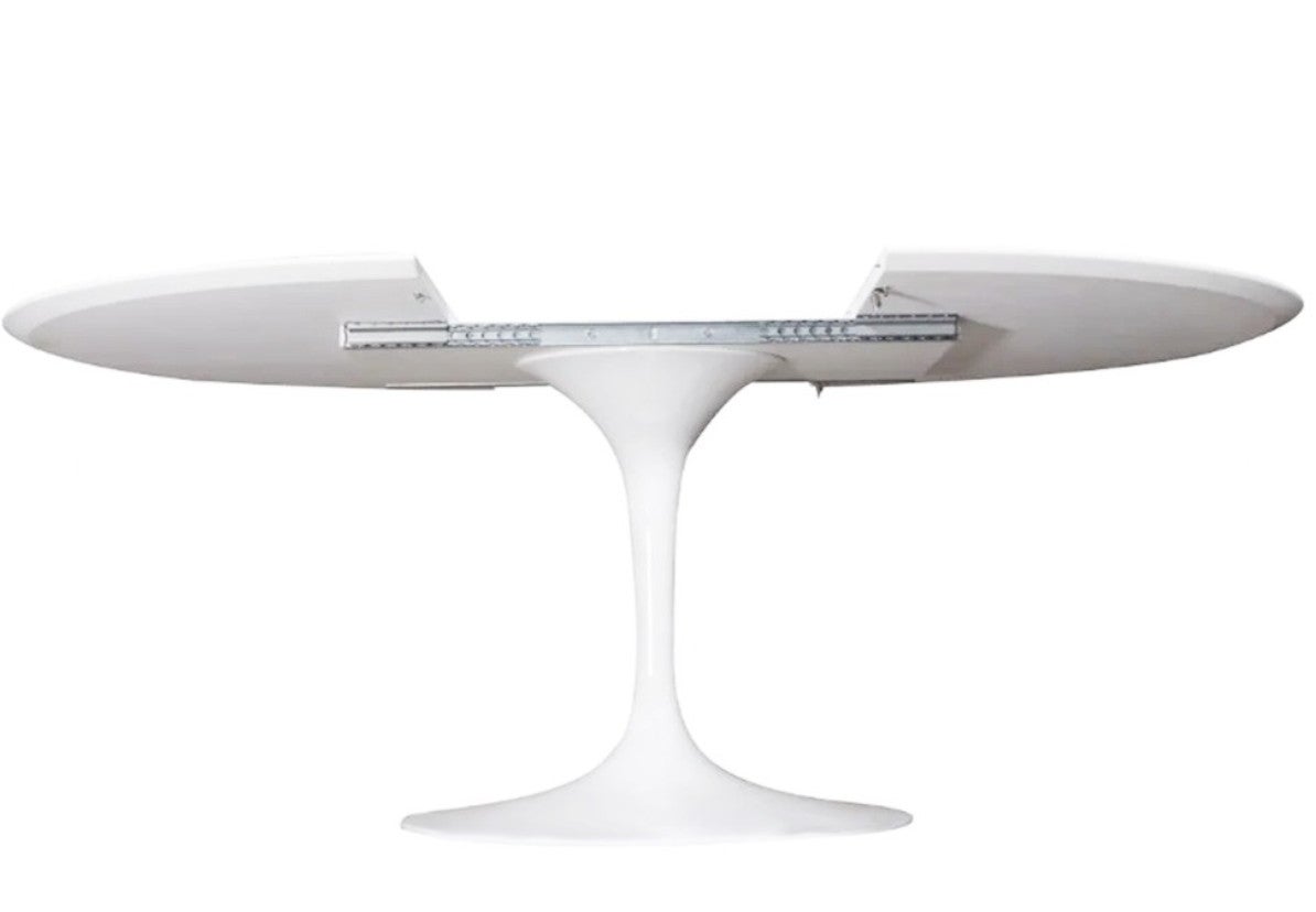 Table tulipe ovale extensible plateau stratifié - Collection-Plateau ...