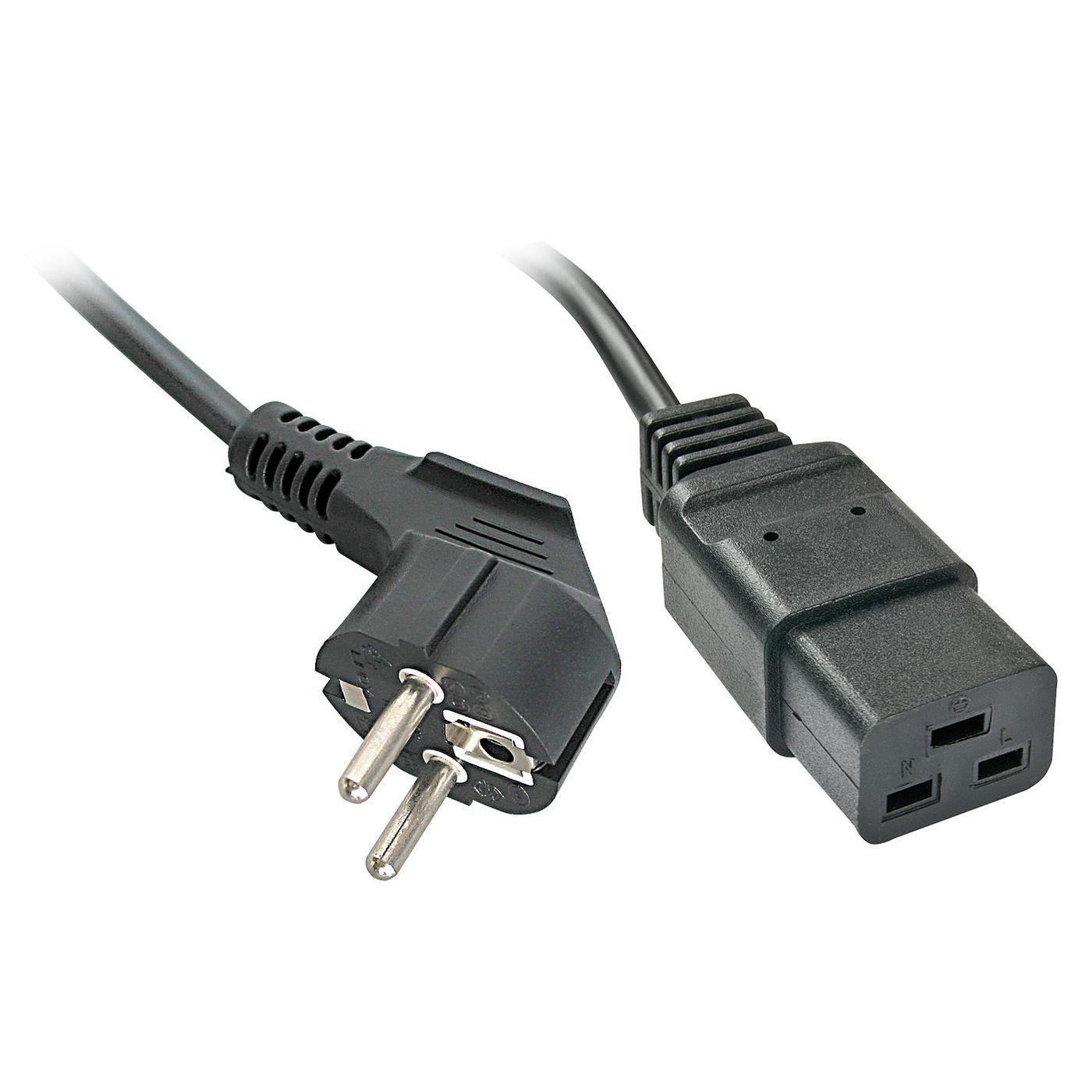 Cable de Alimentación Schuko/IEC C19 LINDY 30344 | Leroy Merlin