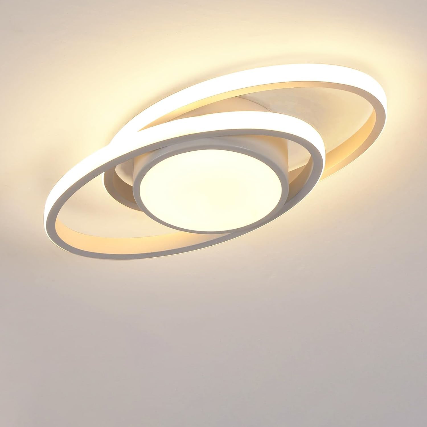 COMELY Plafón LED Moderno 39W Ø38.5CM, Luz Cálida 3000K, Lámpara de ...