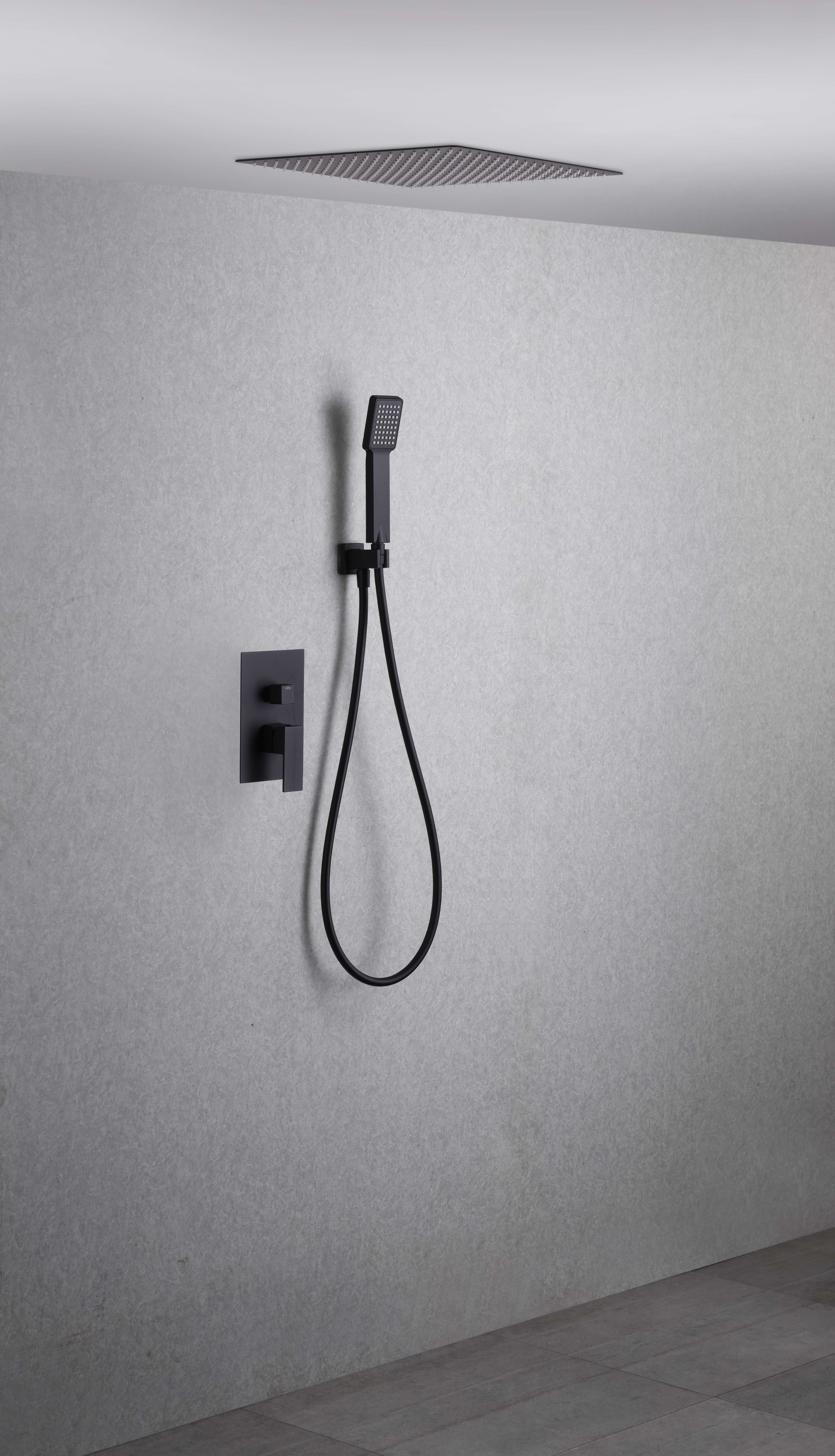 Conjunto ducha empotrada techo MONOMANDO - Rociador extraplano es de ...