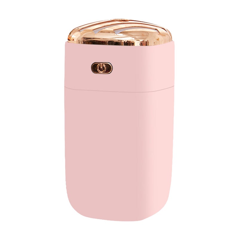 Humidificateur rose rechargeable par USB avec lumière d'ambiance sept ...