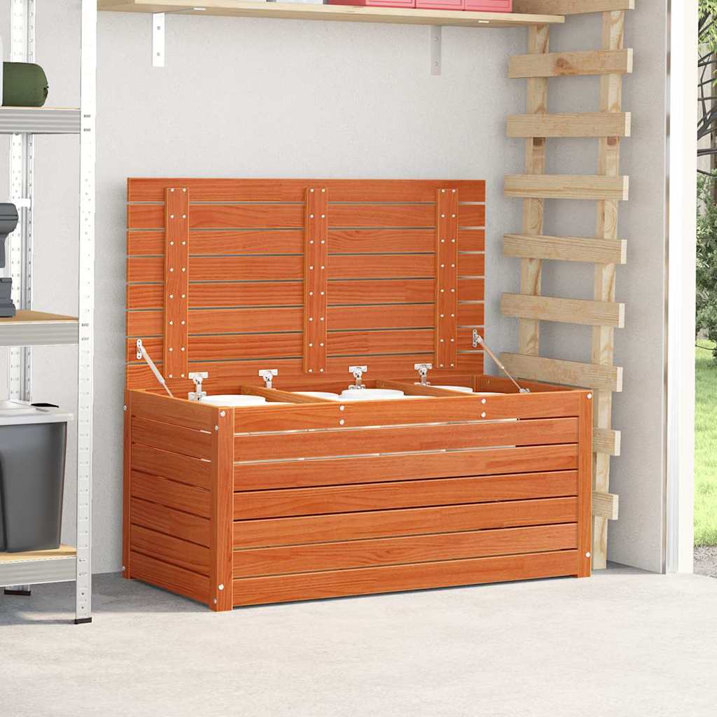 Coffre de jardin en cire marron - COMFORTXL | Leroy Merlin
