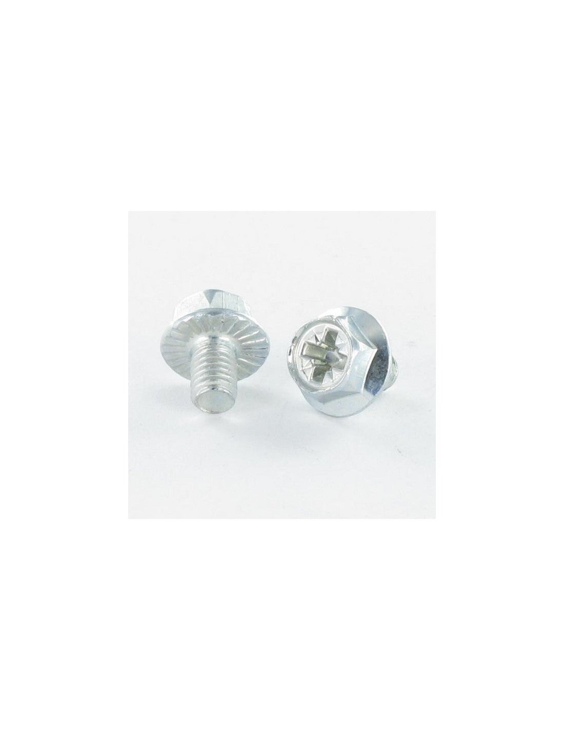 Vis métaux Tête hexagonale TH Pozi M6X8 Embase collerette CR. 14 Acier ...