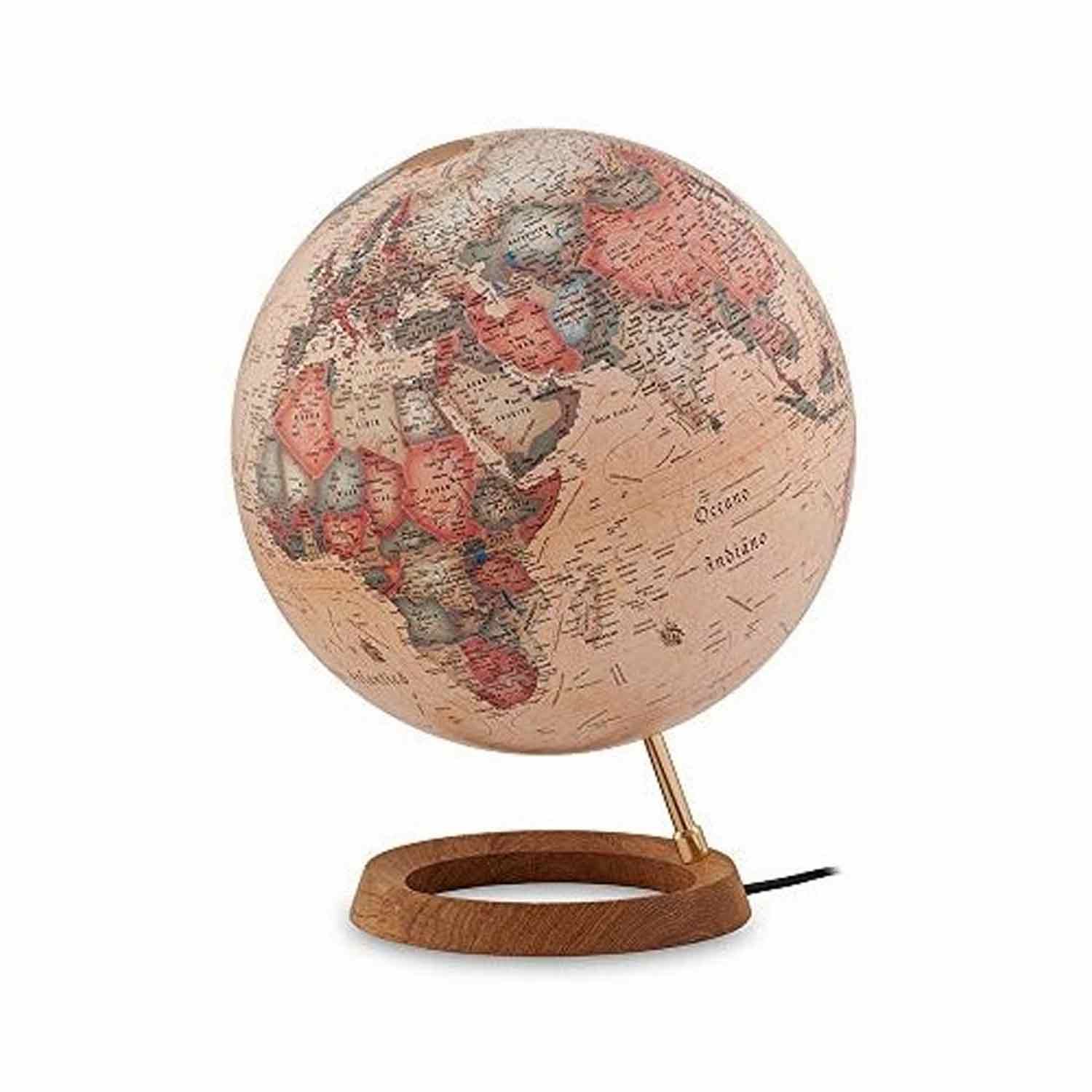 Globe terrestre lumineux Full circle antique Ø 30 cm - FC1 - Atmosphère ...