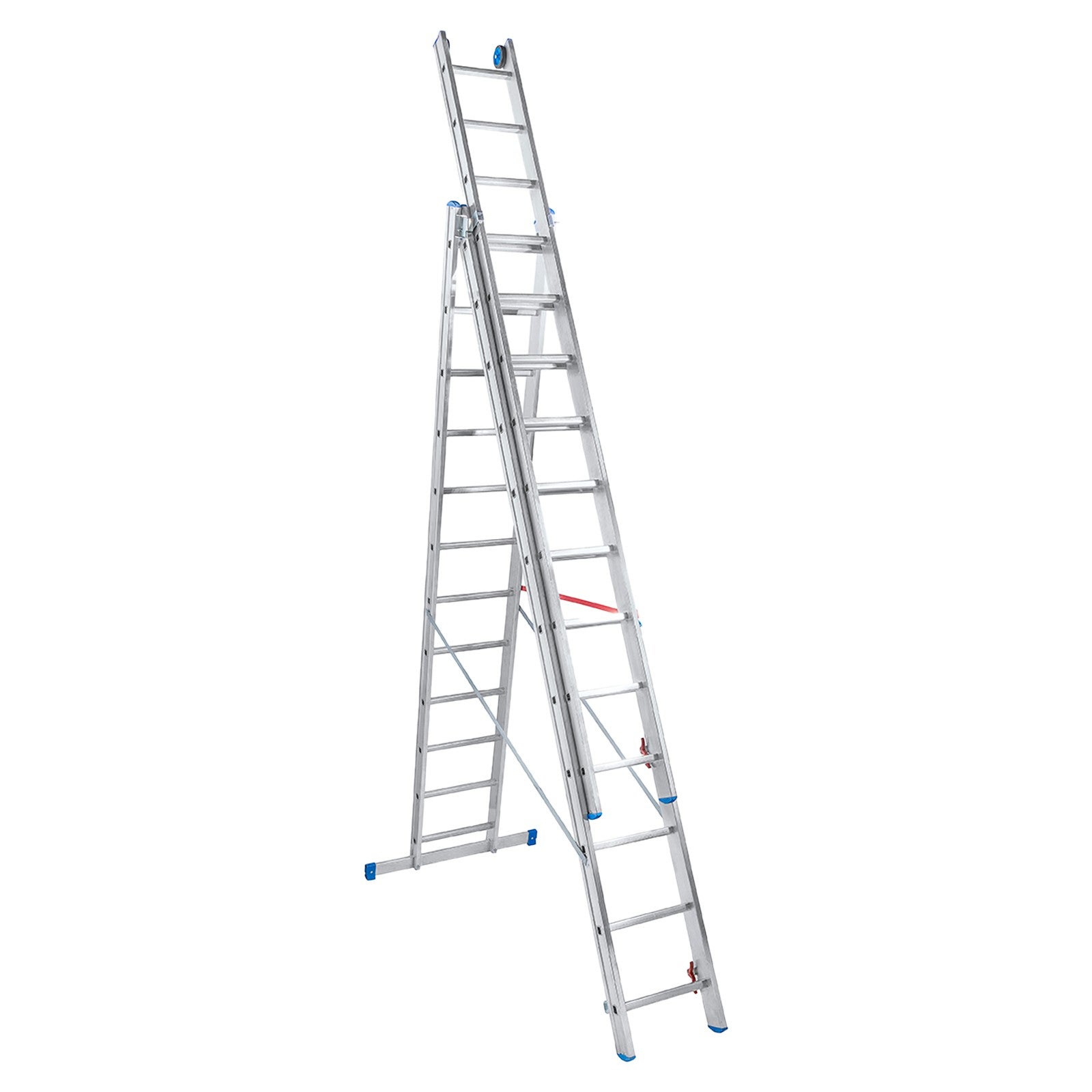 PETRA Echelle professionnelle transformable en aluminium 3 plans 12 ...