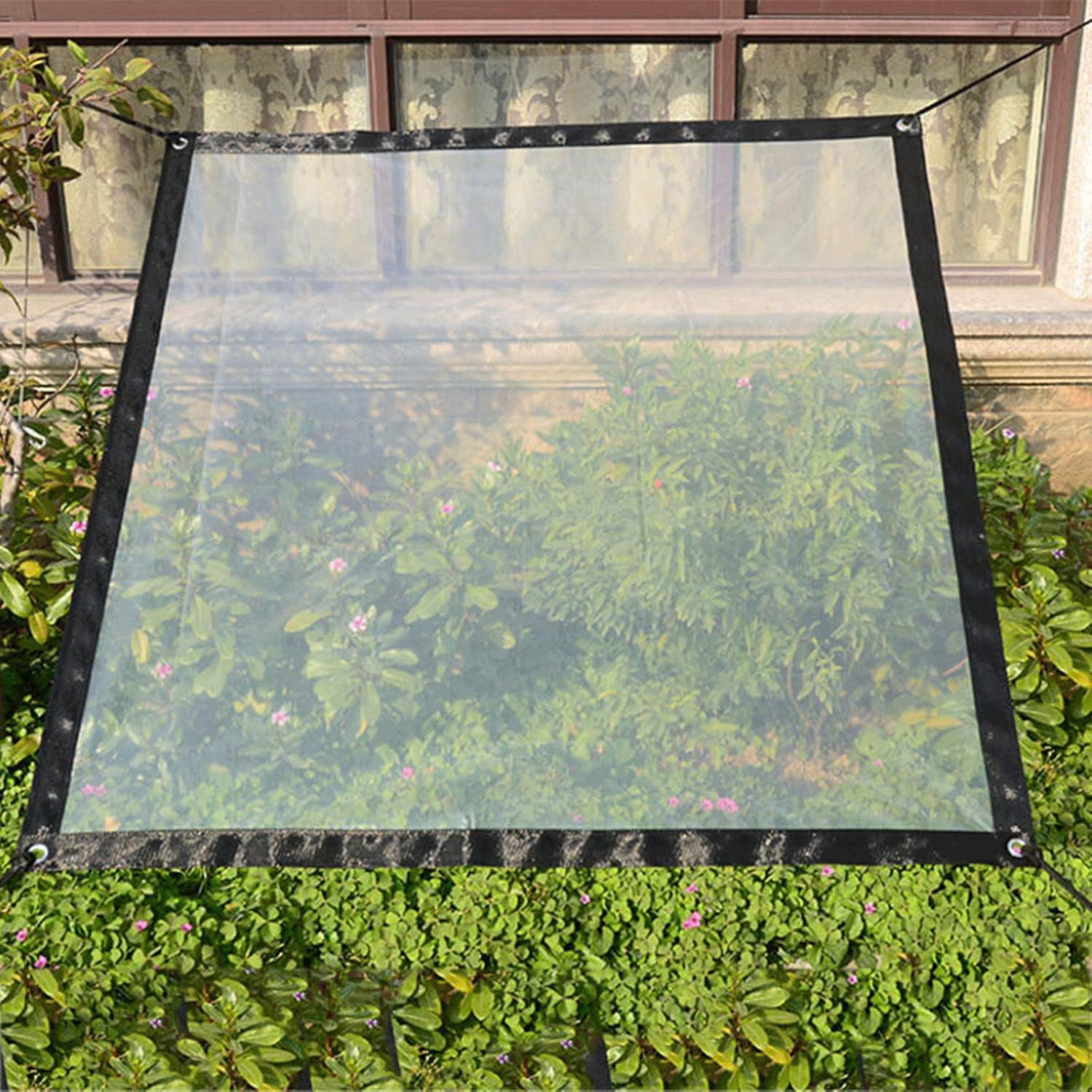 Bâche Transparente imperméable avec œillets - 2 x 1 m - Bâche Pliable ...