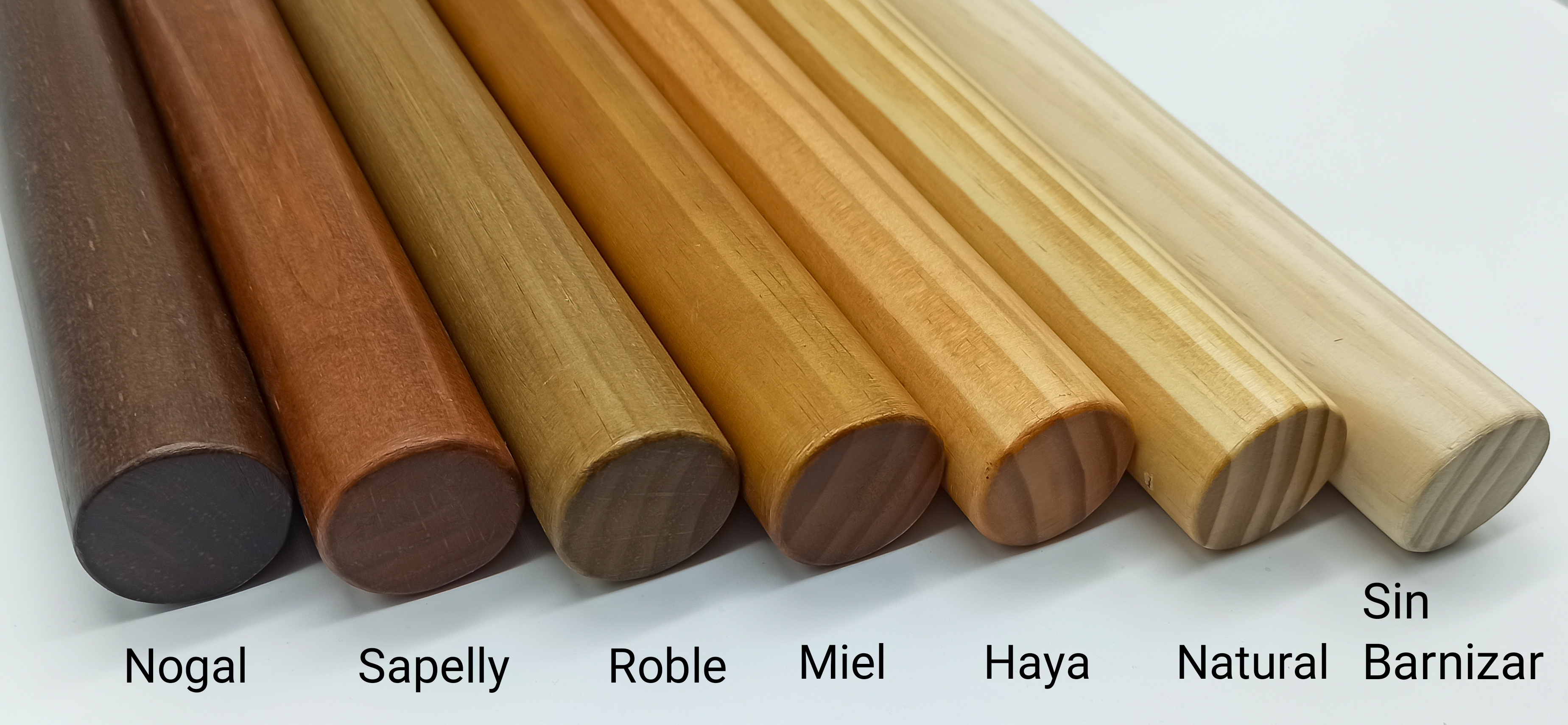 Pasamano redondo barnizado color sapelly. Longitud 2400 mm | Leroy Merlin