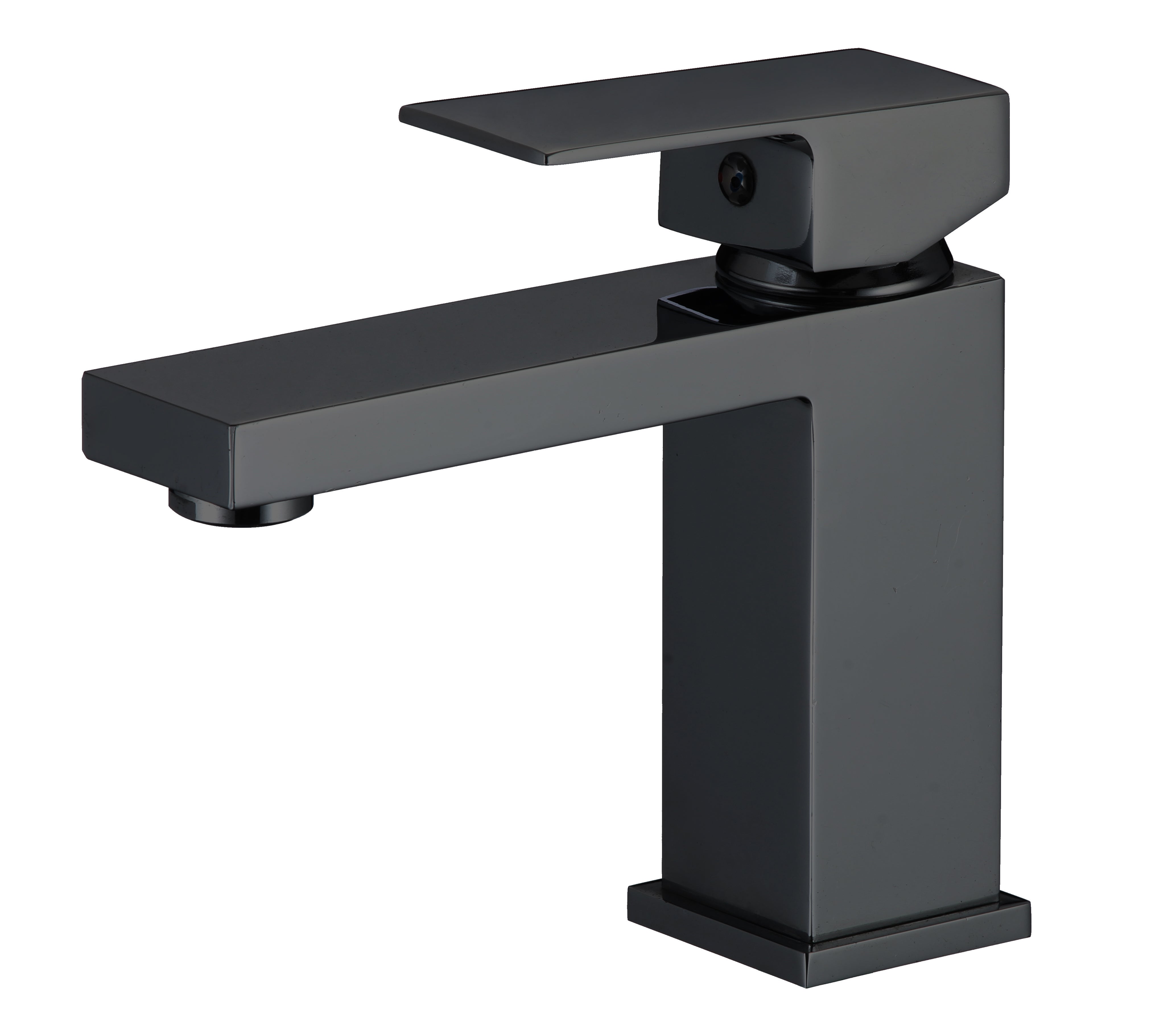 Valaz Robinet de lavabo carré noir mat à levier unique - Série Segura ...
