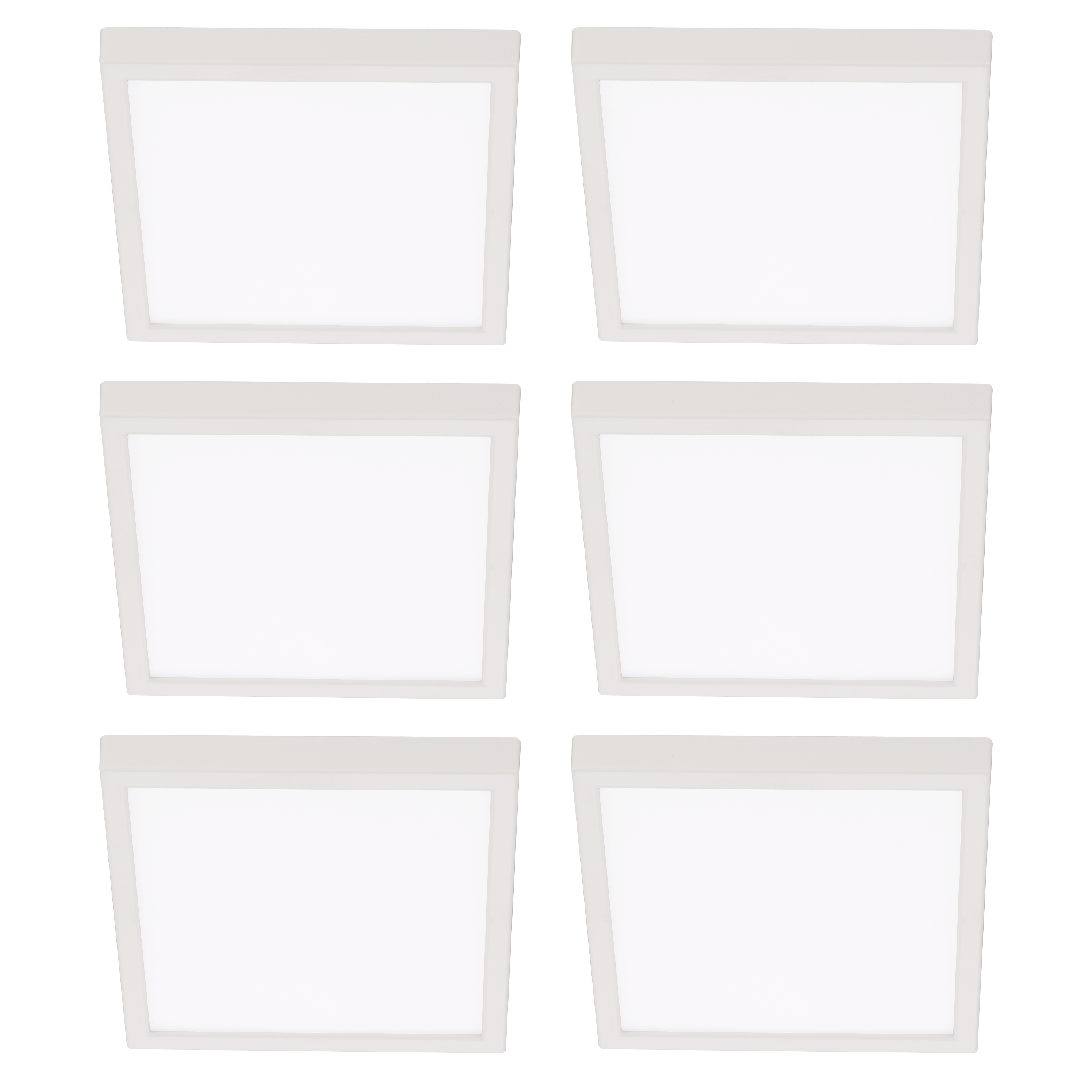 INSPIRE - Lot de 6 spots à fixer SANOA L - Spots LED 22,8 x 22,8 cm ...