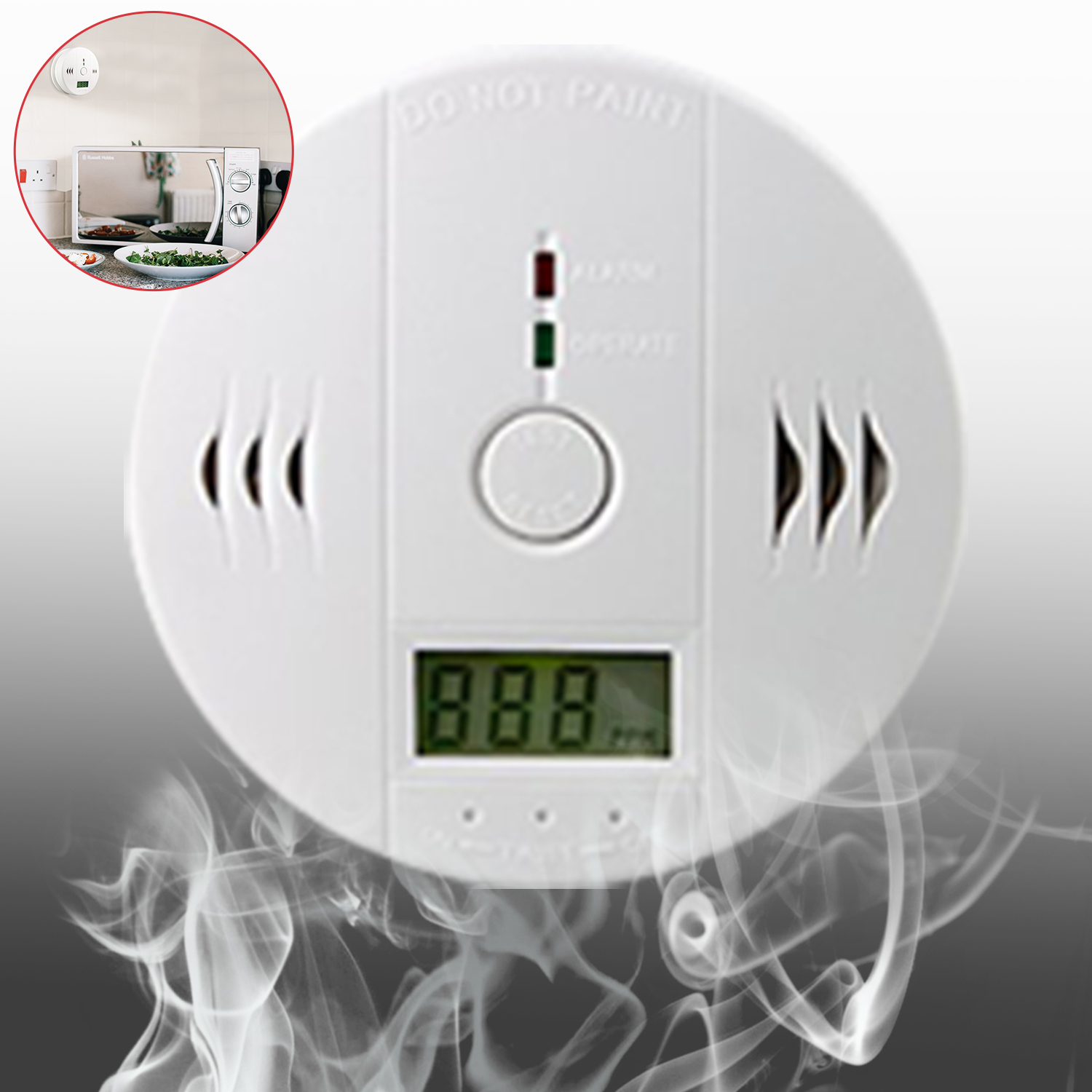 10x Détecteur CO Installation Facile – Détecteur de Monoxyde de Carbone ...