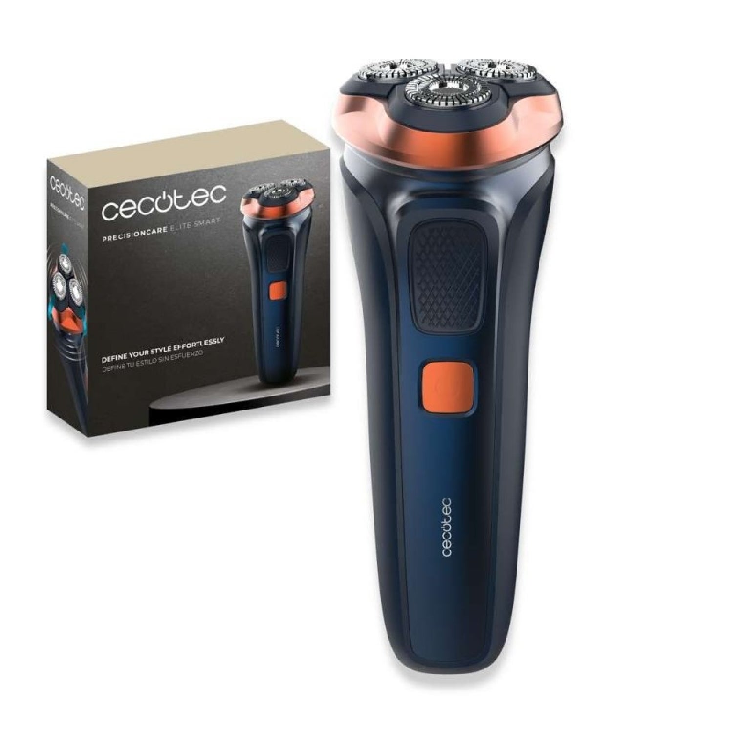 Cecotec Rasoio elettrico rotativo PrecisionCare Elite Smart. Testina 3D ...