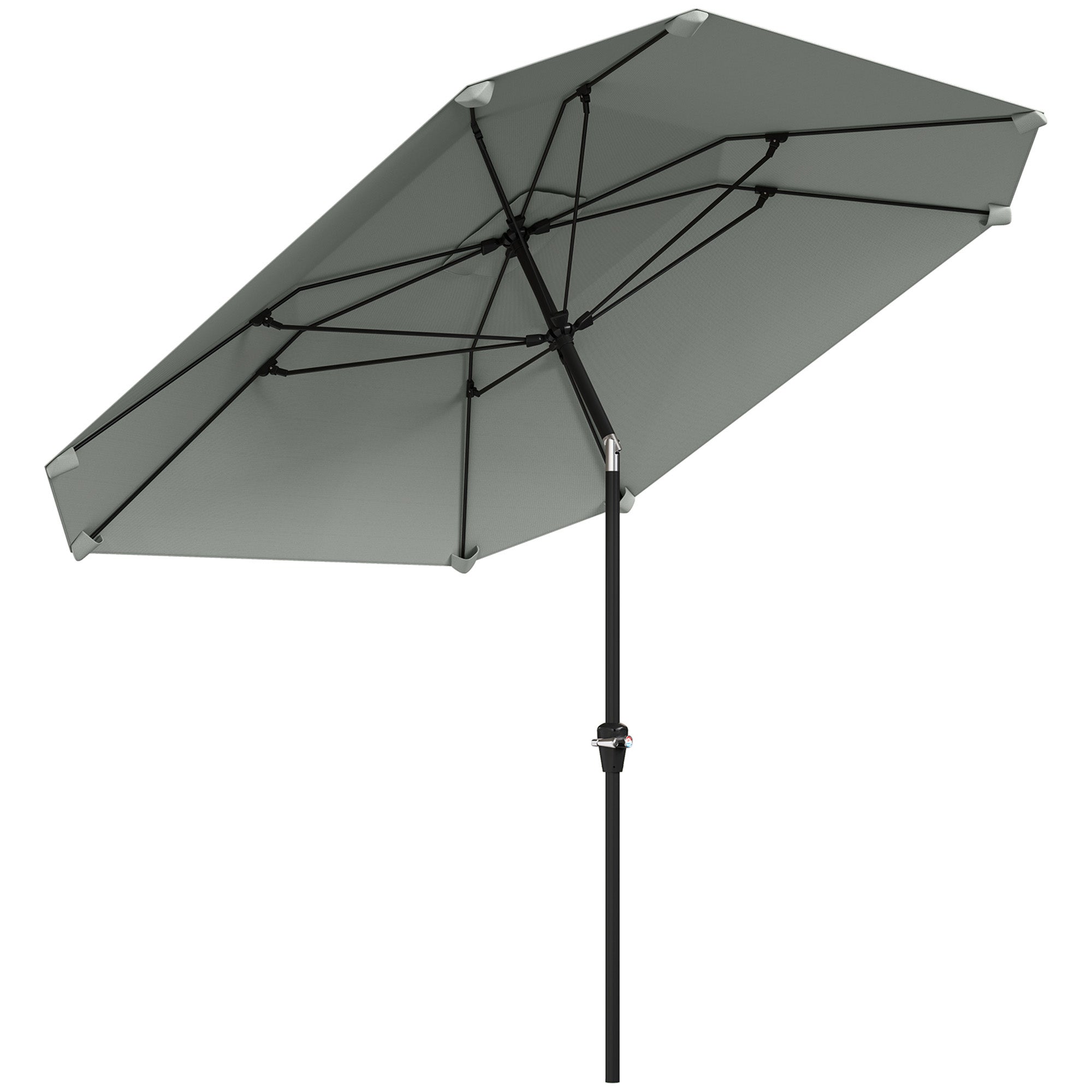 Parasol Ø233 cm, parasol pliable, parasol octogonal pour balcon ...