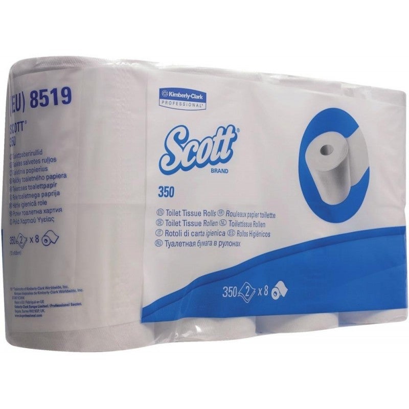 Papier toilette SCOTT 350 3lag. Blanc 6x350 feuilles | Leroy Merlin