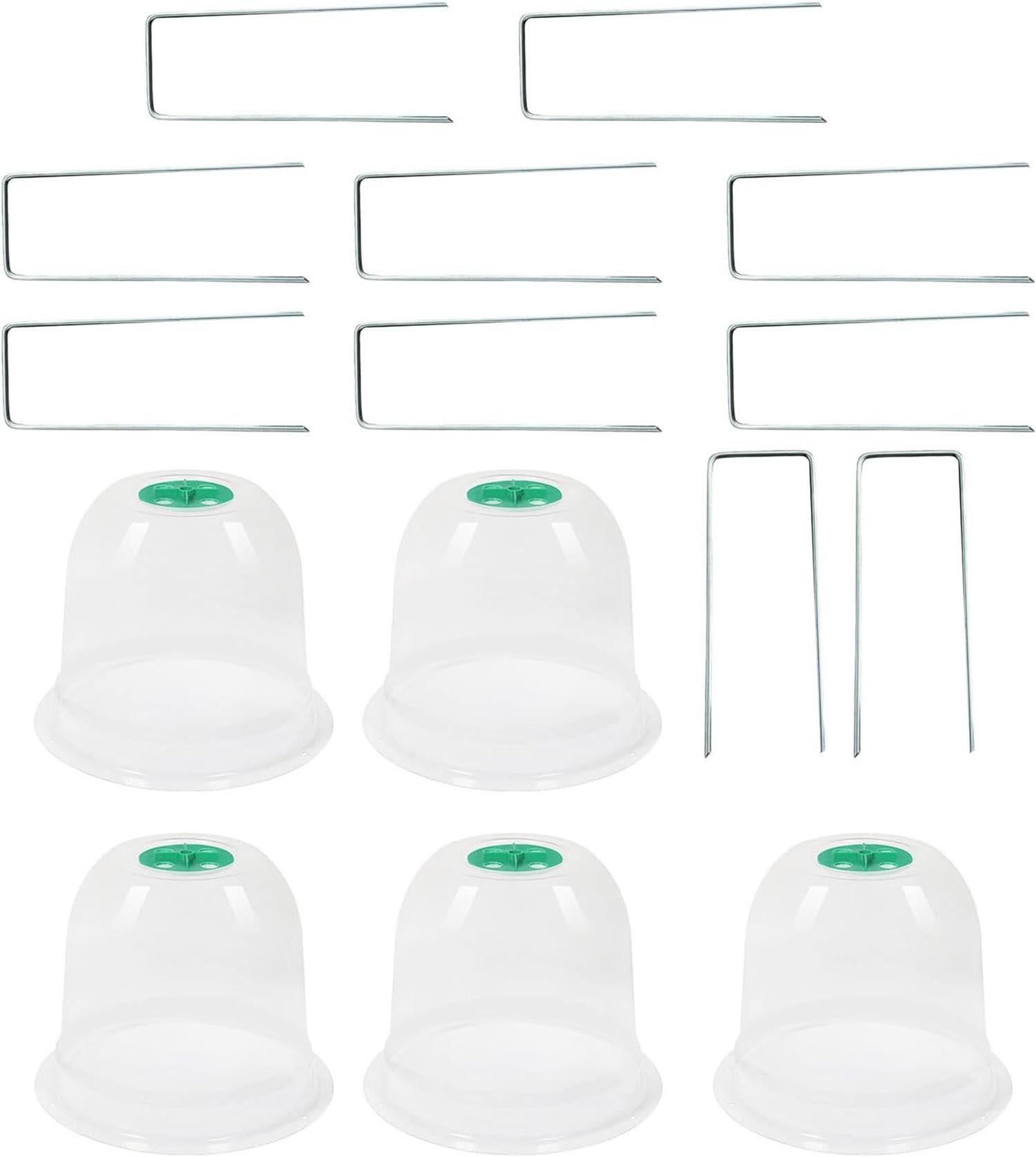 6 Pièces Cloche pour Plantes de Jardin, 19.2cm x 16cm Couverture de ...