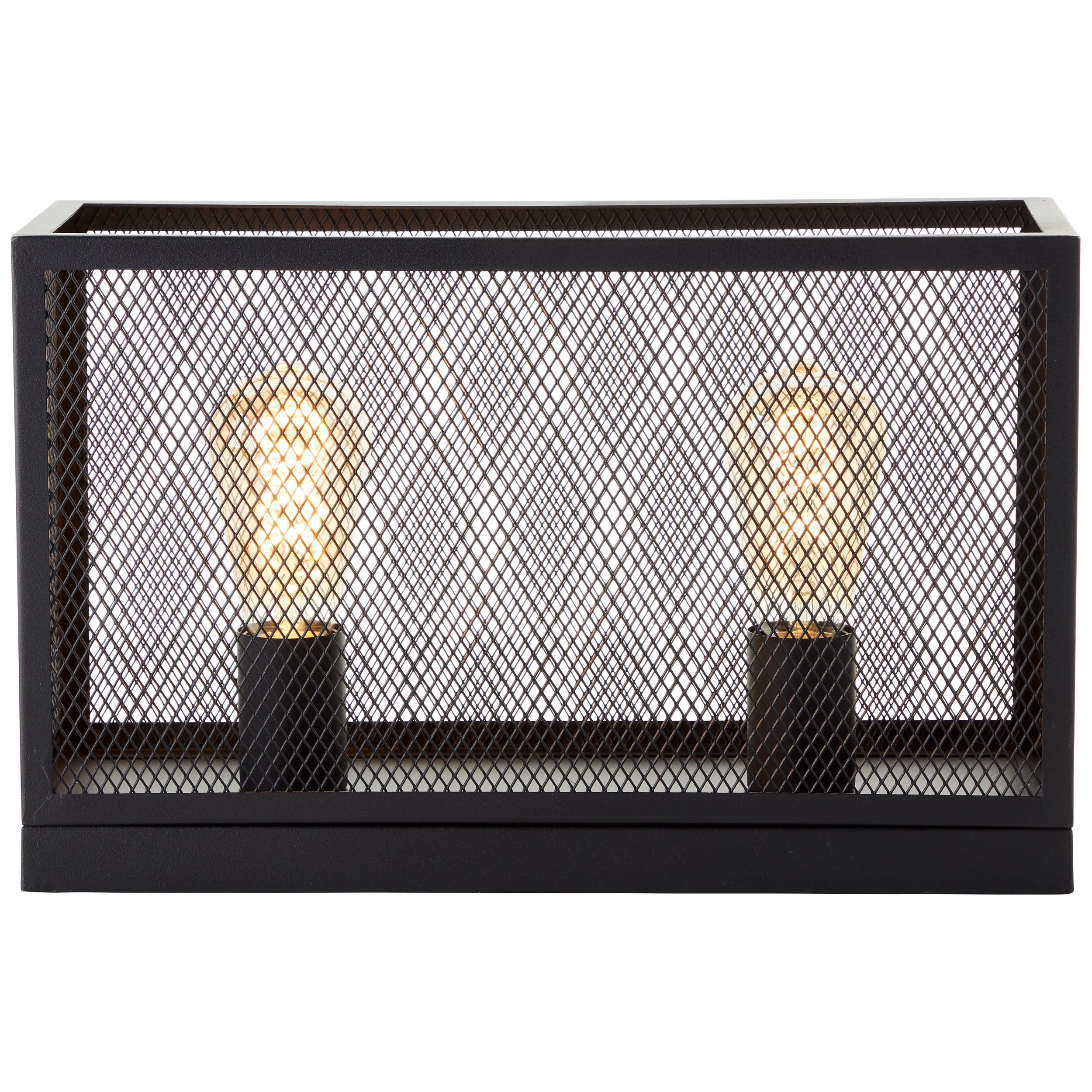 Brilliant lamp Maze lampe de table 40x15cm corindon noir métal noir 2x ...