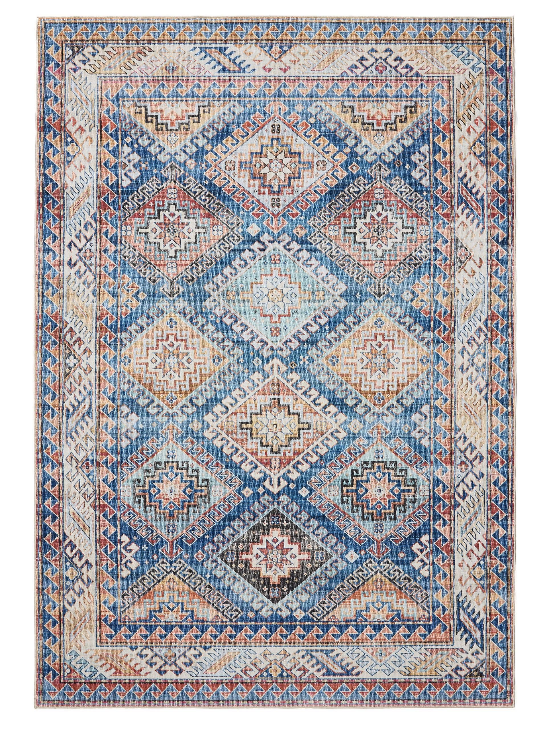 BENUTA - Tapis lavable bleu 300x400 cm | Leroy Merlin