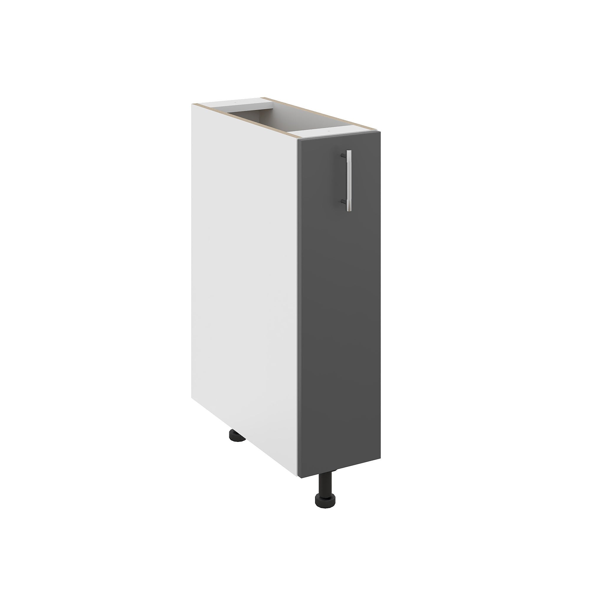 Mobile jolly haaus Karo, Antracite/Bianco, 20 x 50 x 80 cm | Leroy Merlin