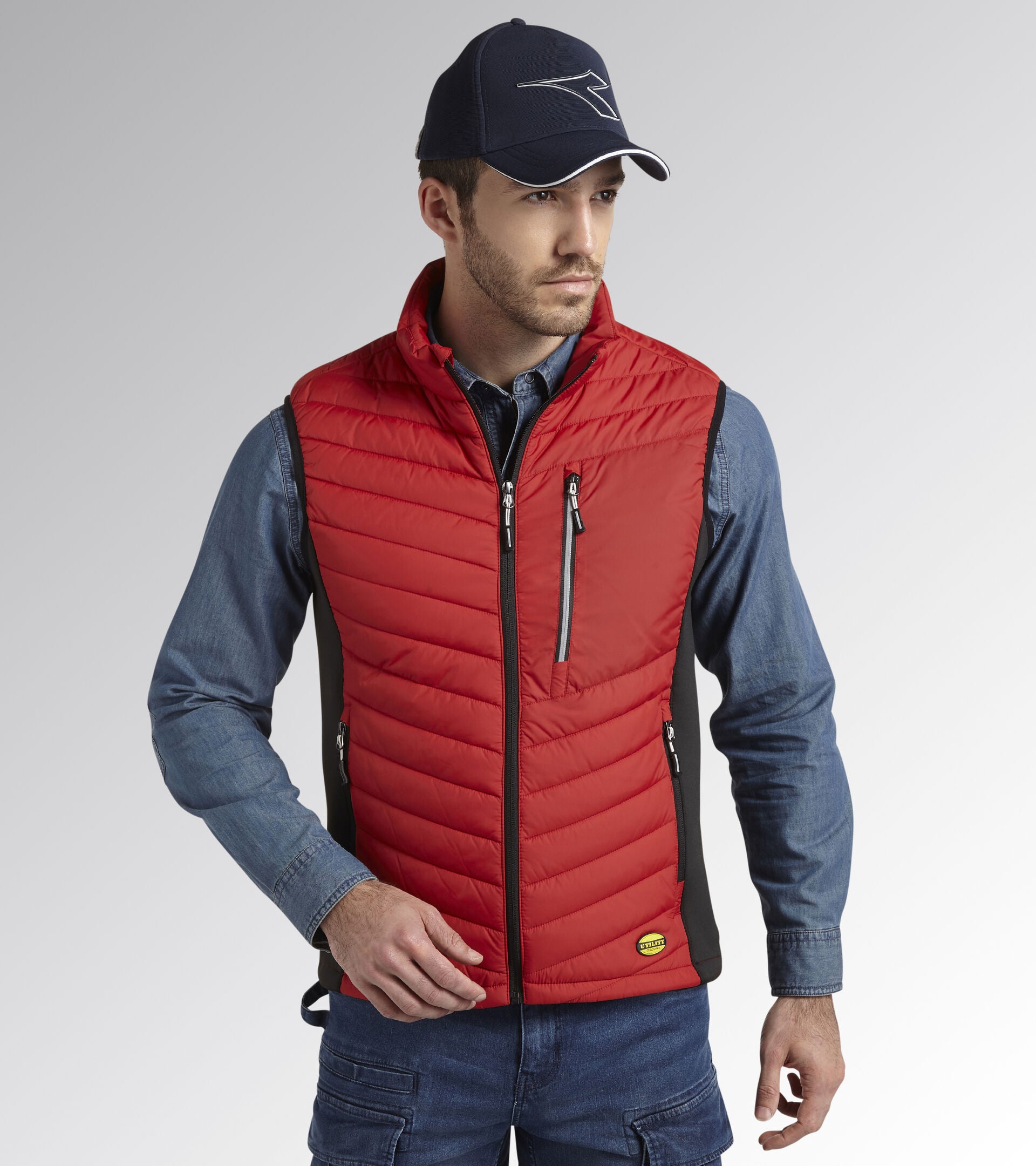 Gilet de travail sans manches PADDED OSLO Rouge XXL | Leroy Merlin