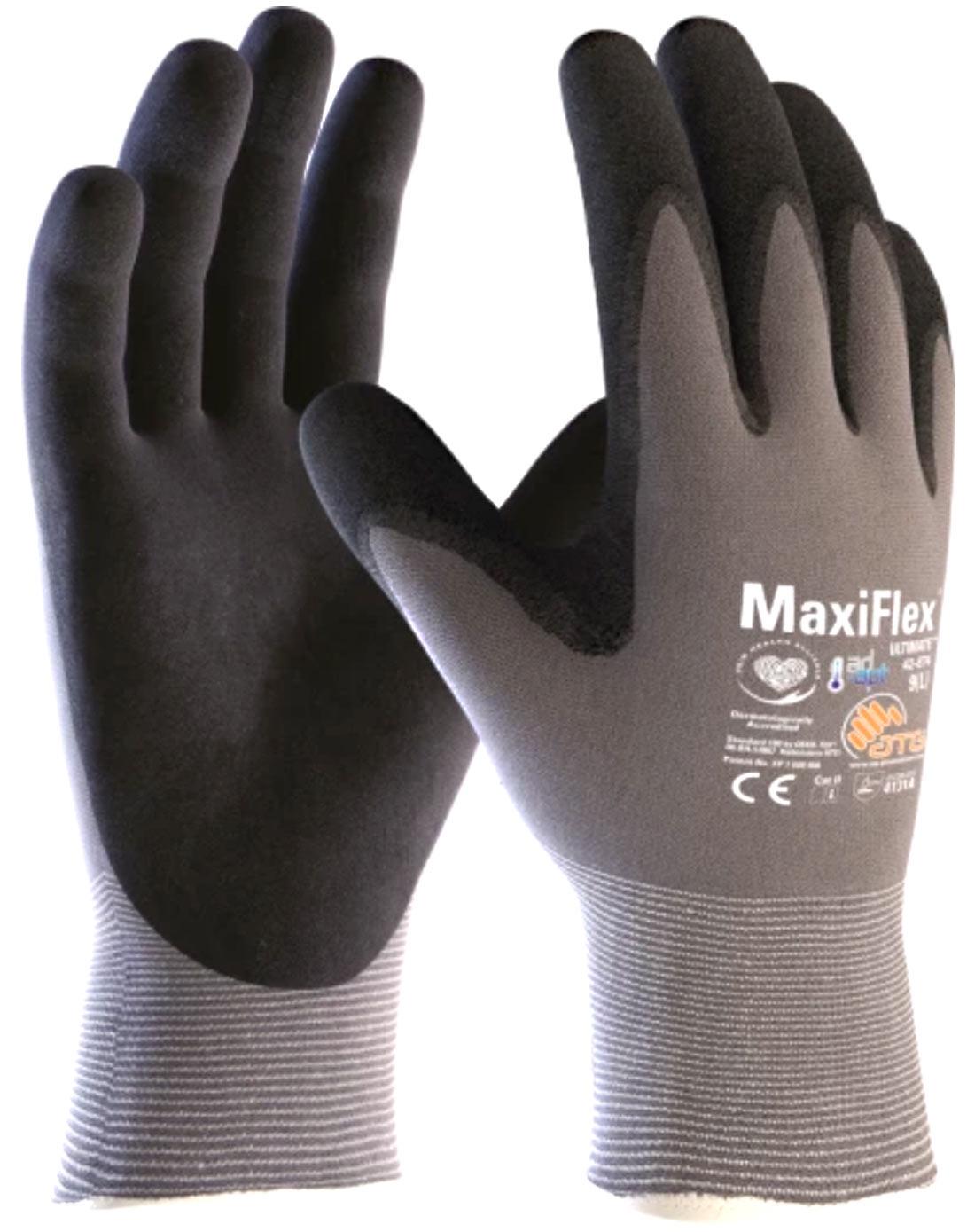 Guantes de trabajo ATG MaxiFlex® Ultimate™ con AD-APT® 42-874IND (Talla ...