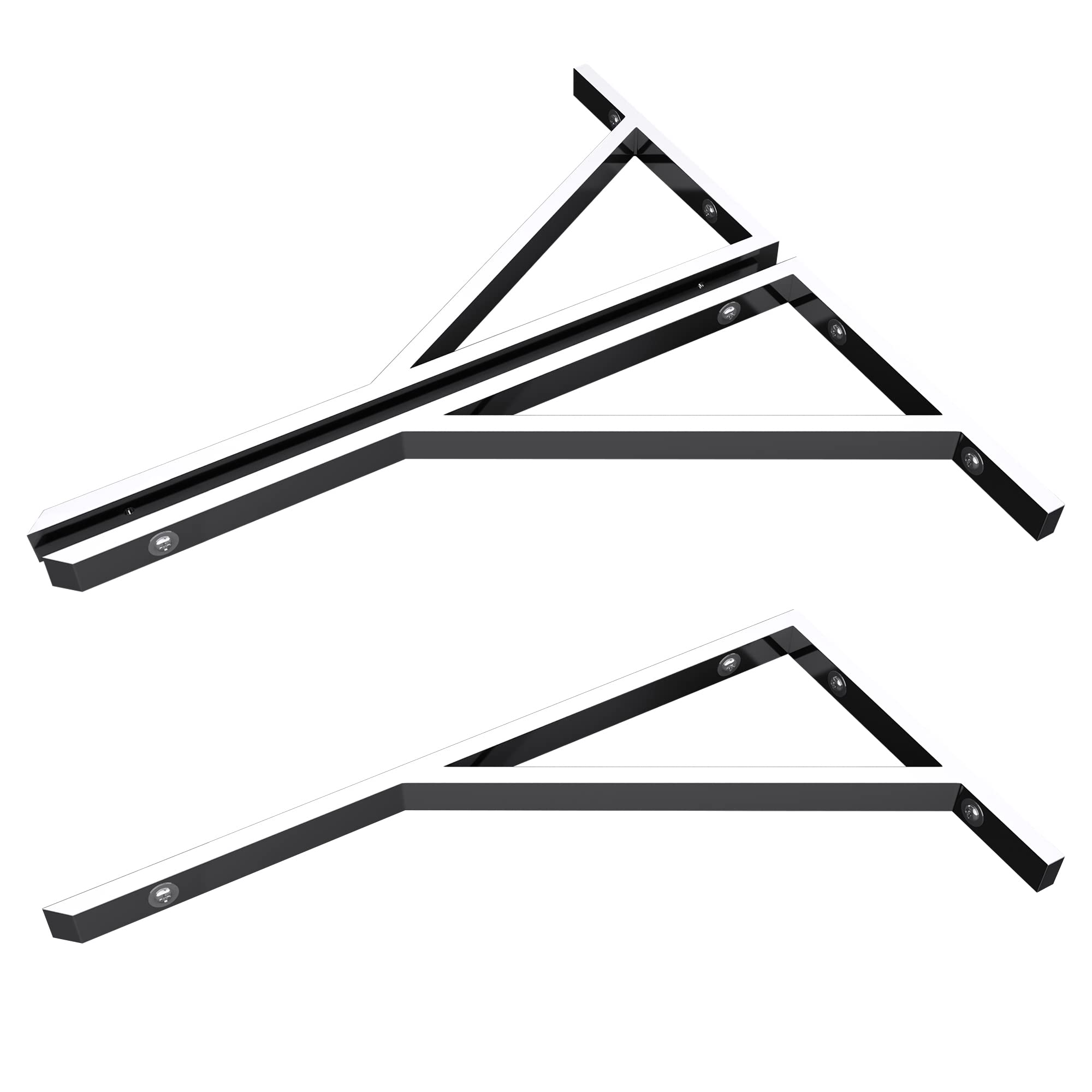 Mai & Mai Équerre de Fixation en Inox 3 Pièces Support pour Étagère ...