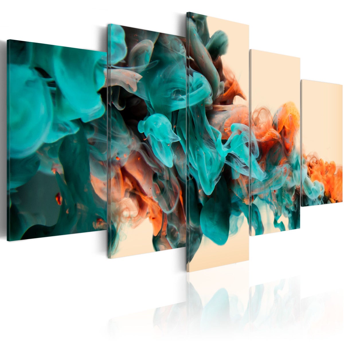 Tableau Imprimé "Furie de Couleurs" 100 x 200 cm | Leroy Merlin