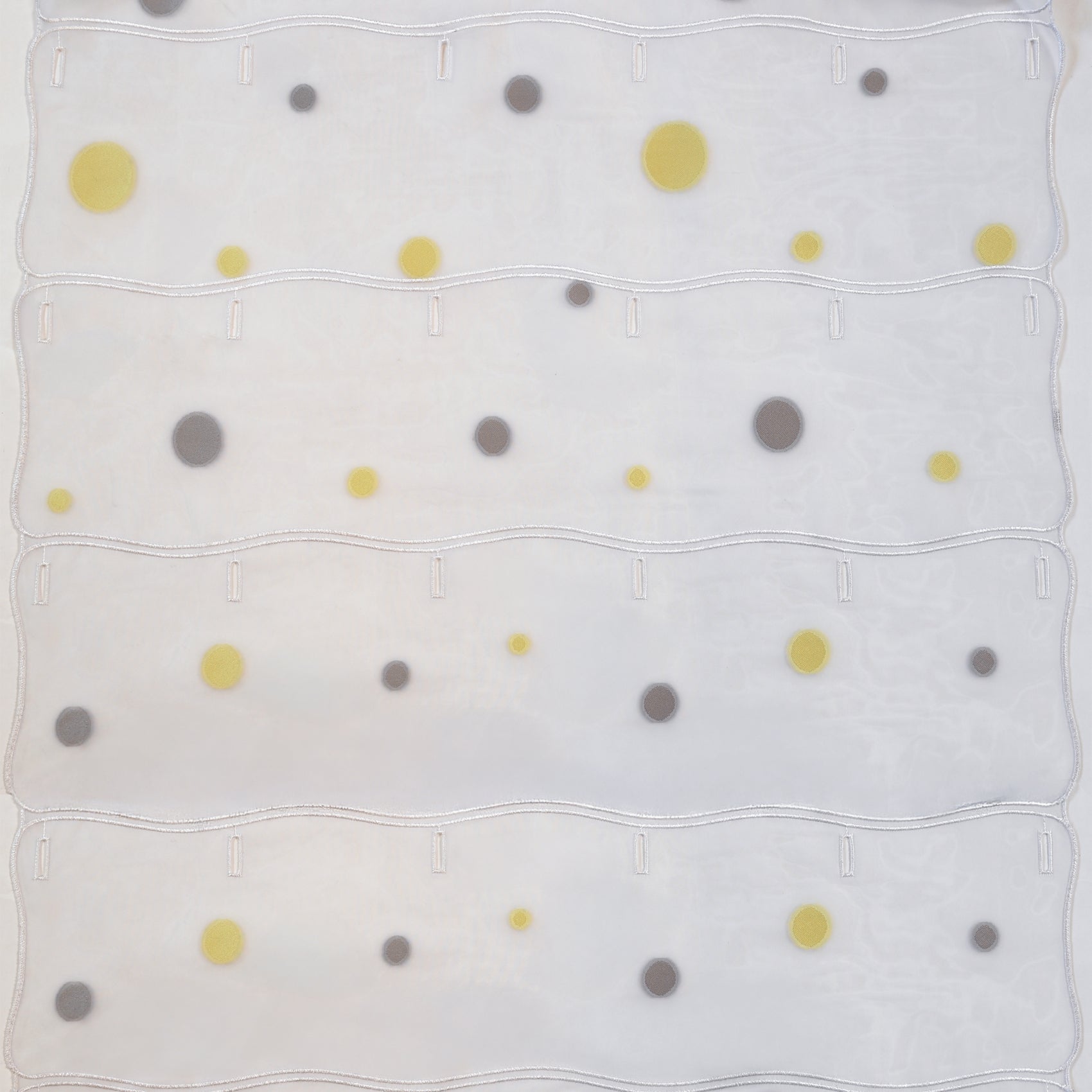Modulable brodé à pois - Vert - 45x120 cm - Polyester | Leroy Merlin