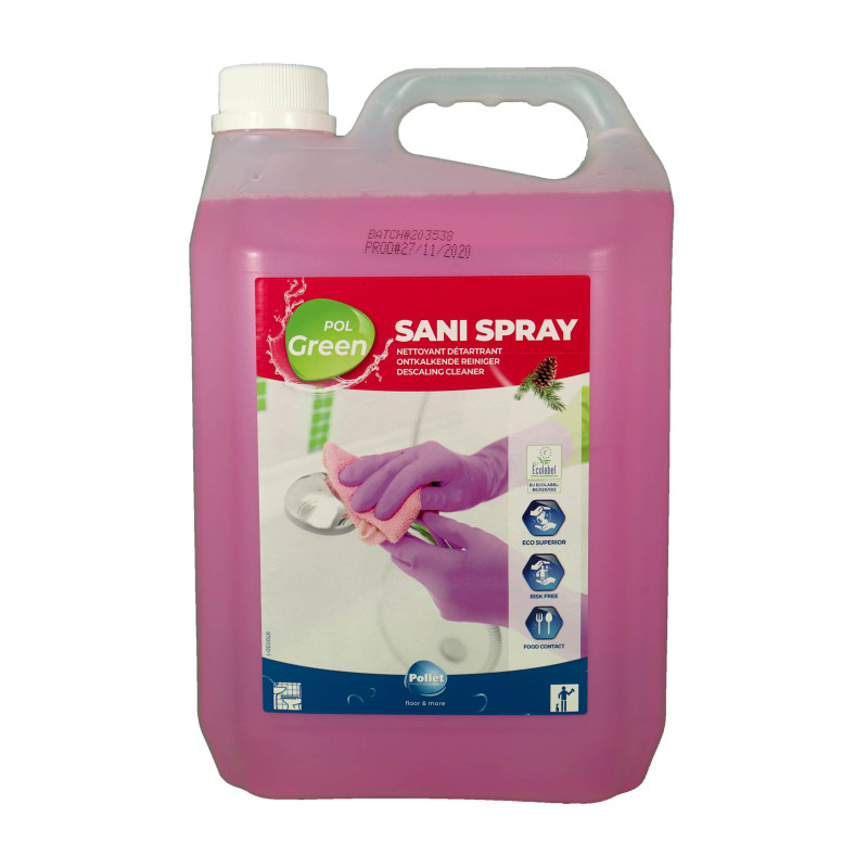 PolGreen Sani Spray - Limpiador desincrustante ecológico perfumado - Pollet - 5 L | Leroy Merlin