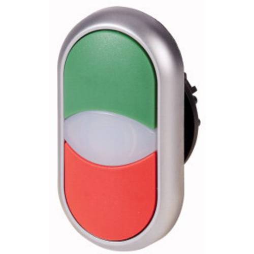 Eaton 216698 M22-DDL-GR Bouton-poussoir à double touche vert, rouge 1 pc(s) | Leroy Merlin