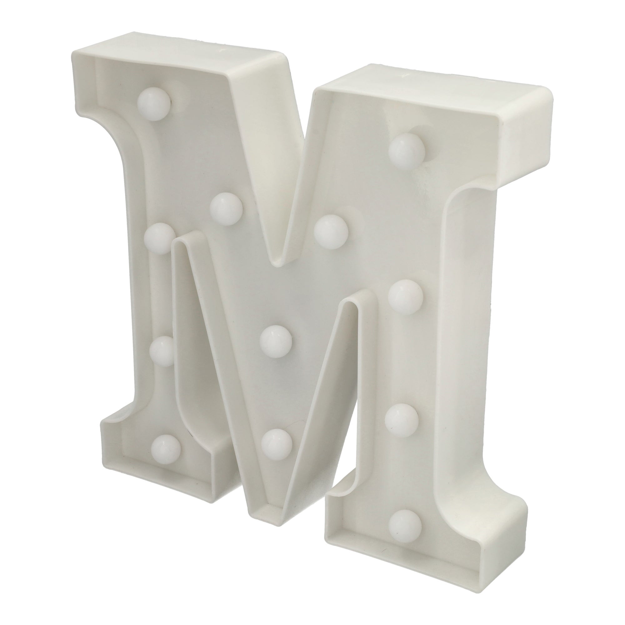 Jandei Letra LED "M" Iluminada con Luz Blanca Cálida, Altura 22cm ...