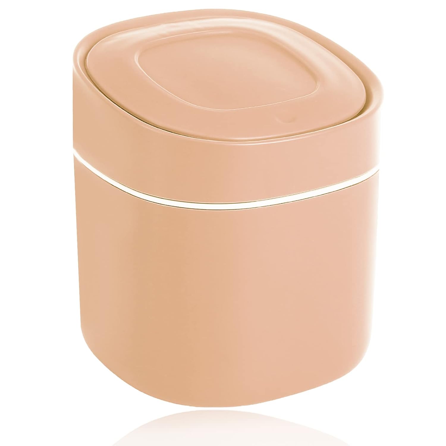 Poubelle de table de 0,5L avec couvercle rose | Leroy Merlin