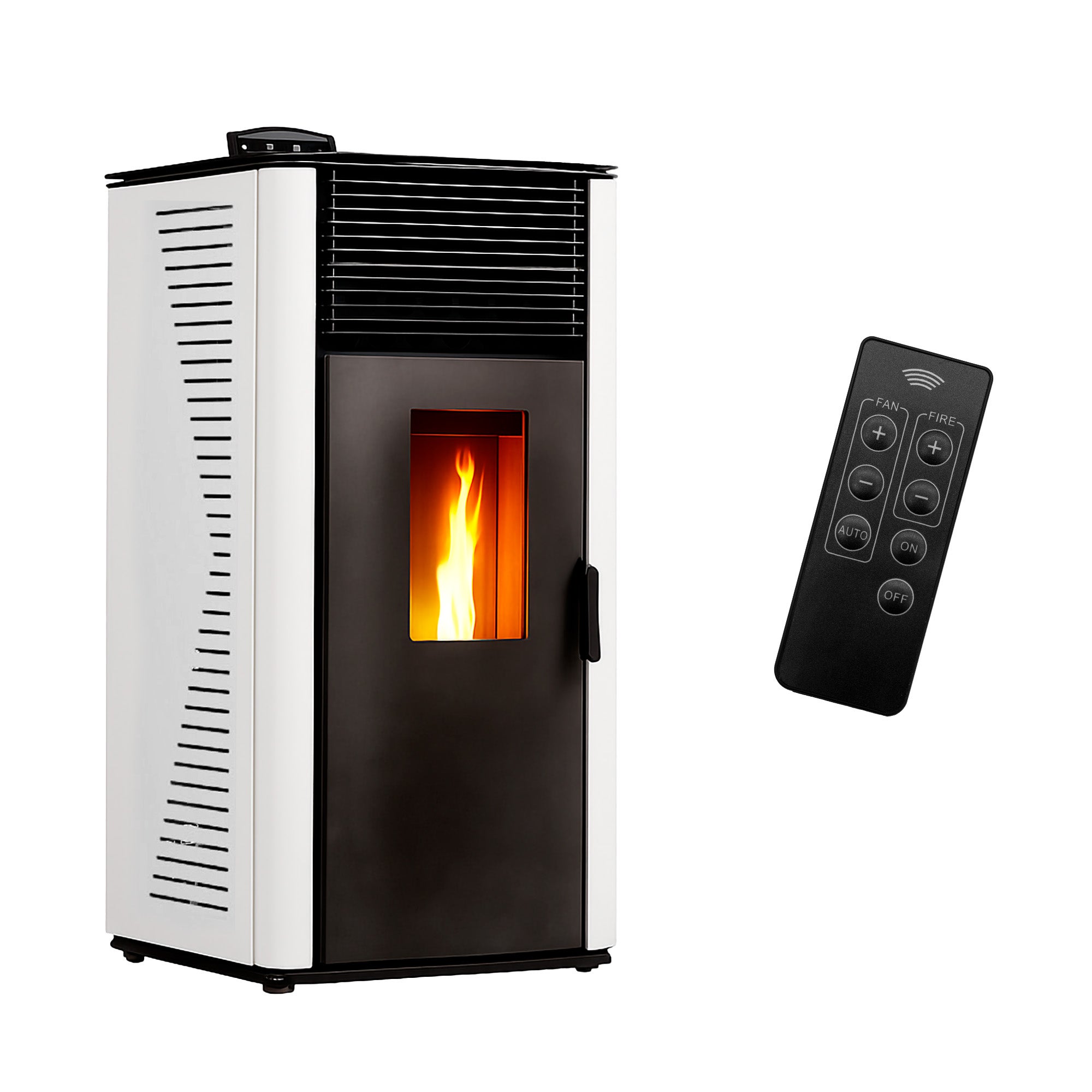 Estufa de pellets de aire Anita 15 kW Sannover Blanco | Leroy Merlin