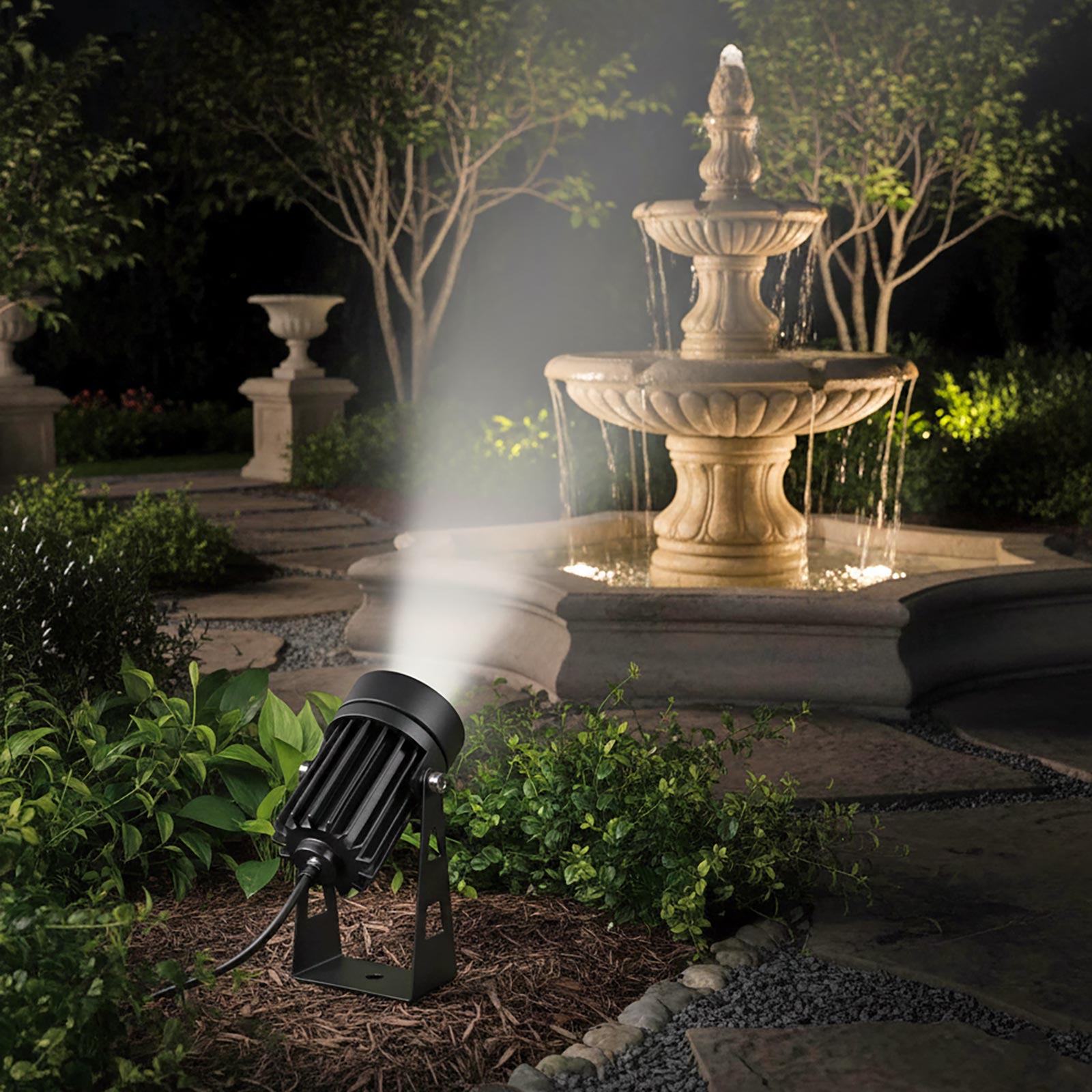 Projecteur LED spot support réglable de 3,5 W de jardin en plein air de ...