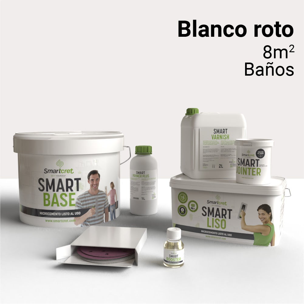 Smart kit microcemento para superficies NO absorbentes 8m2. Color ...