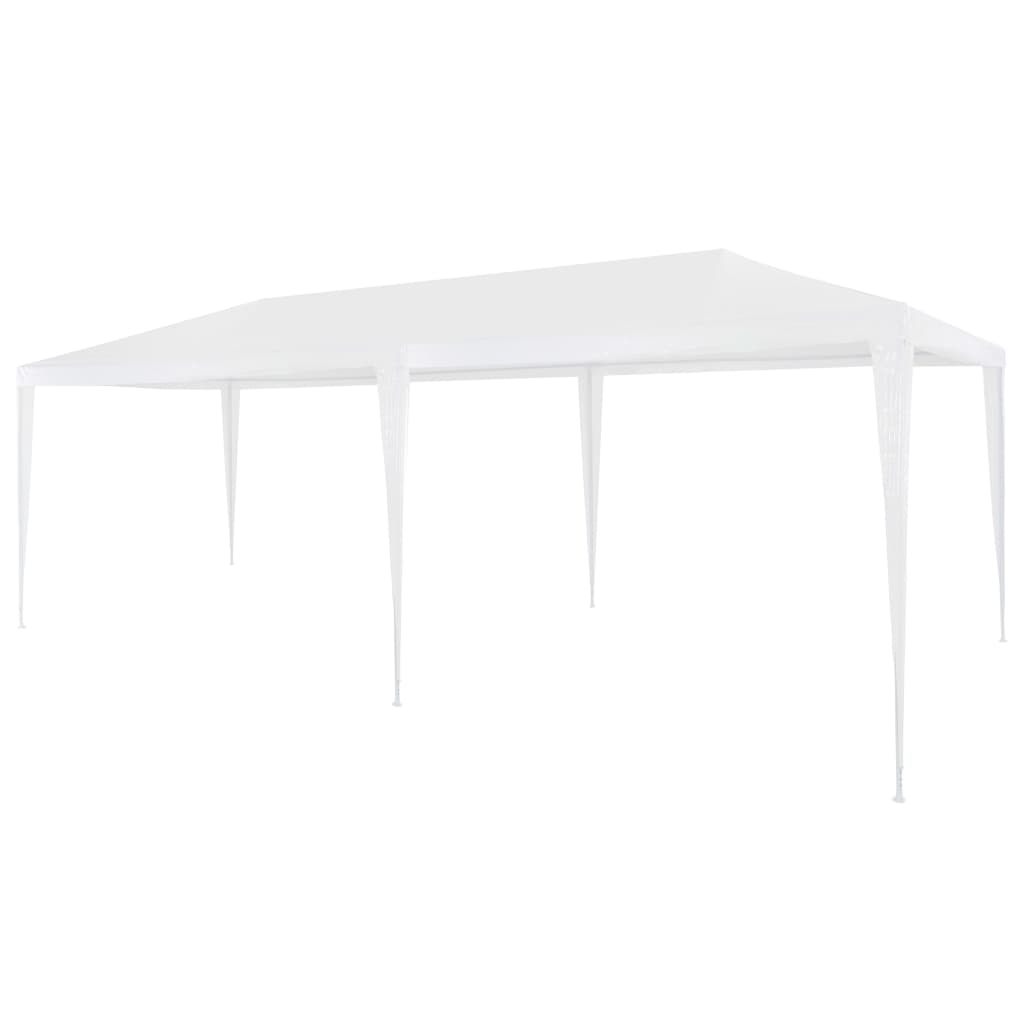 Tonnelle de Réception 3x6 m Blanc – Tente de Jardin en PE Imperméable ...