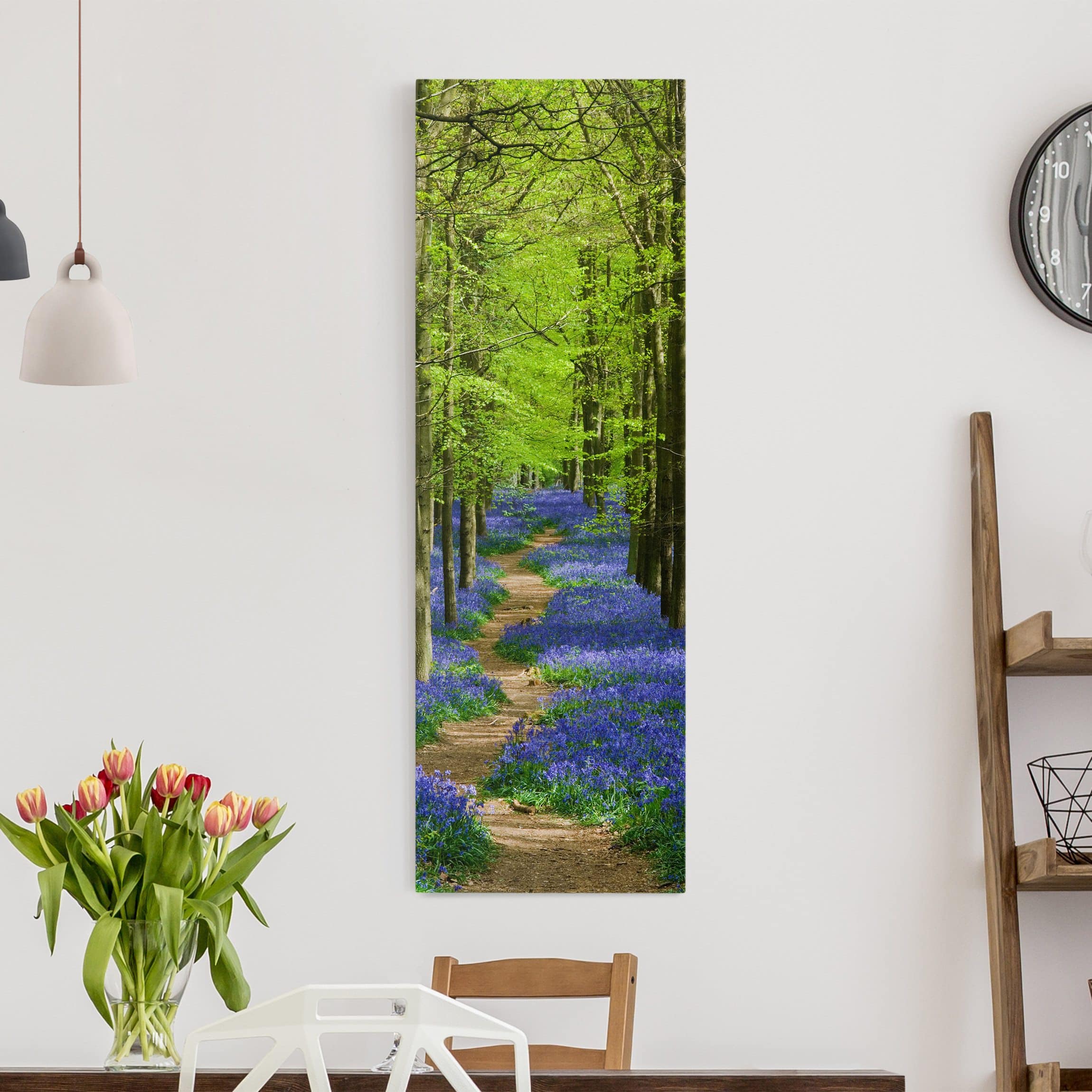 Impression sur toile tableau sur toile châssis vert paysage forêt ...