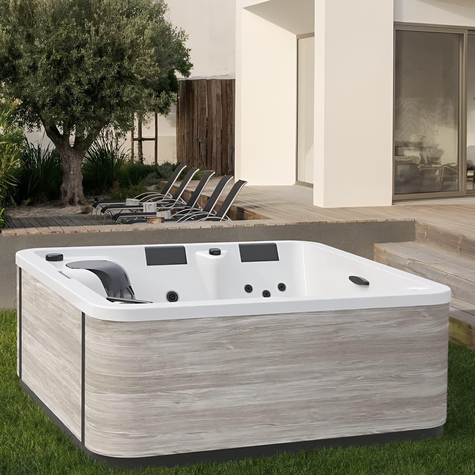 SPA A400 5 Seater shell color blanco sistema RELAX Tratamiento de ozono ...