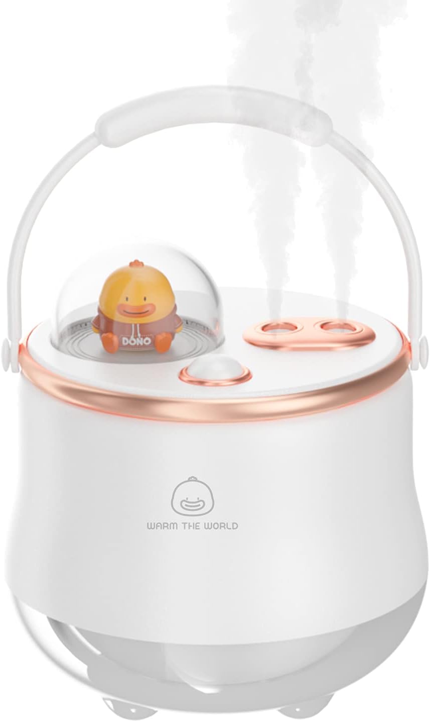 Humidificateur portable mini 400 ml avec double jet réglable, idéal ...