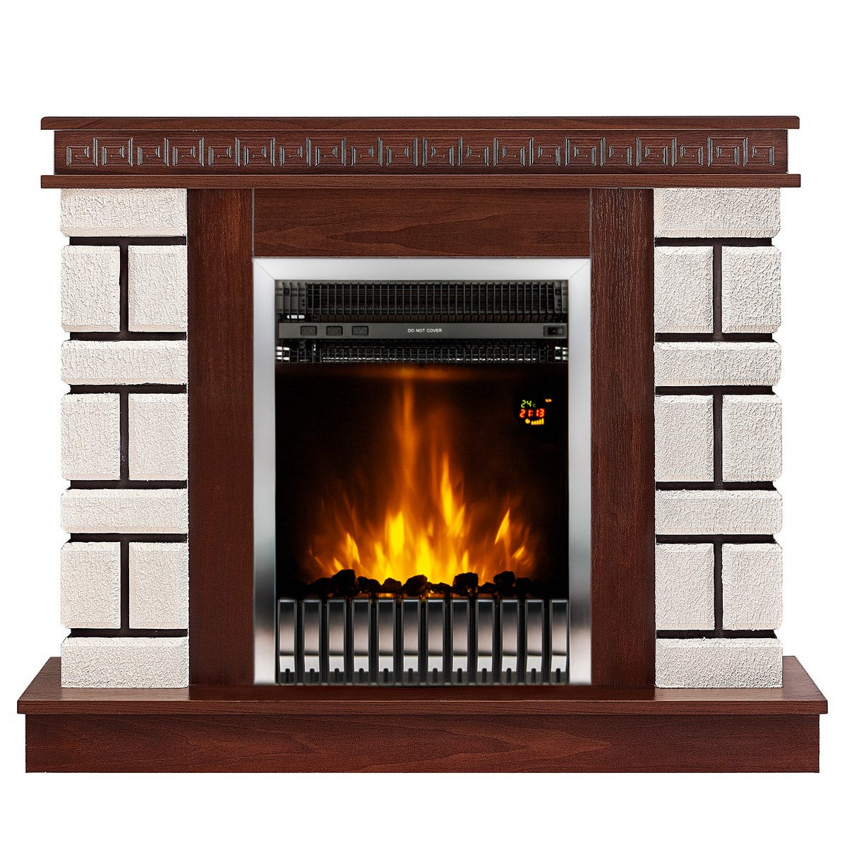 Cheminée électrique Nazary mini et Gala argentée, Art Flame, 874 x 1080 ...