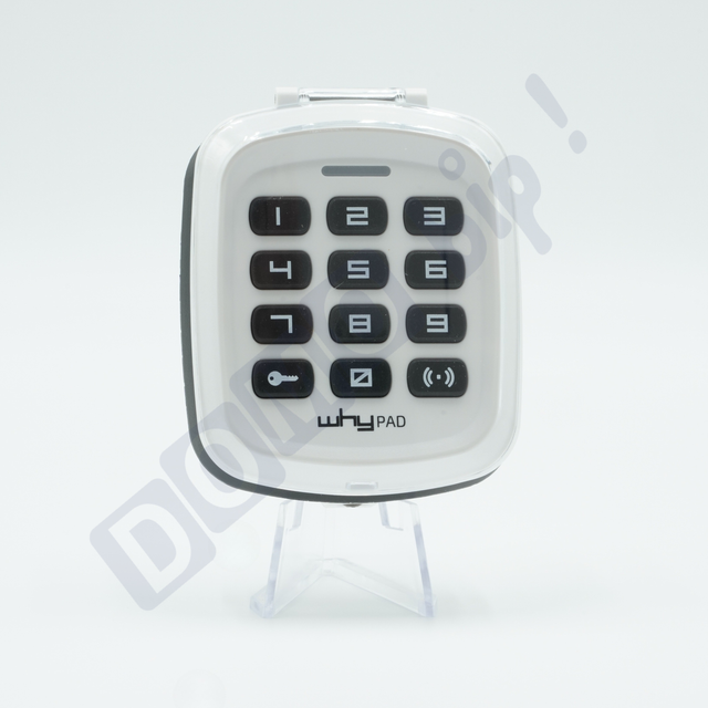 Digicode sans fil universel SICE WHY PAD Blanc – Clavier radio multifréquence 4 canaux IP52 + 1 ...